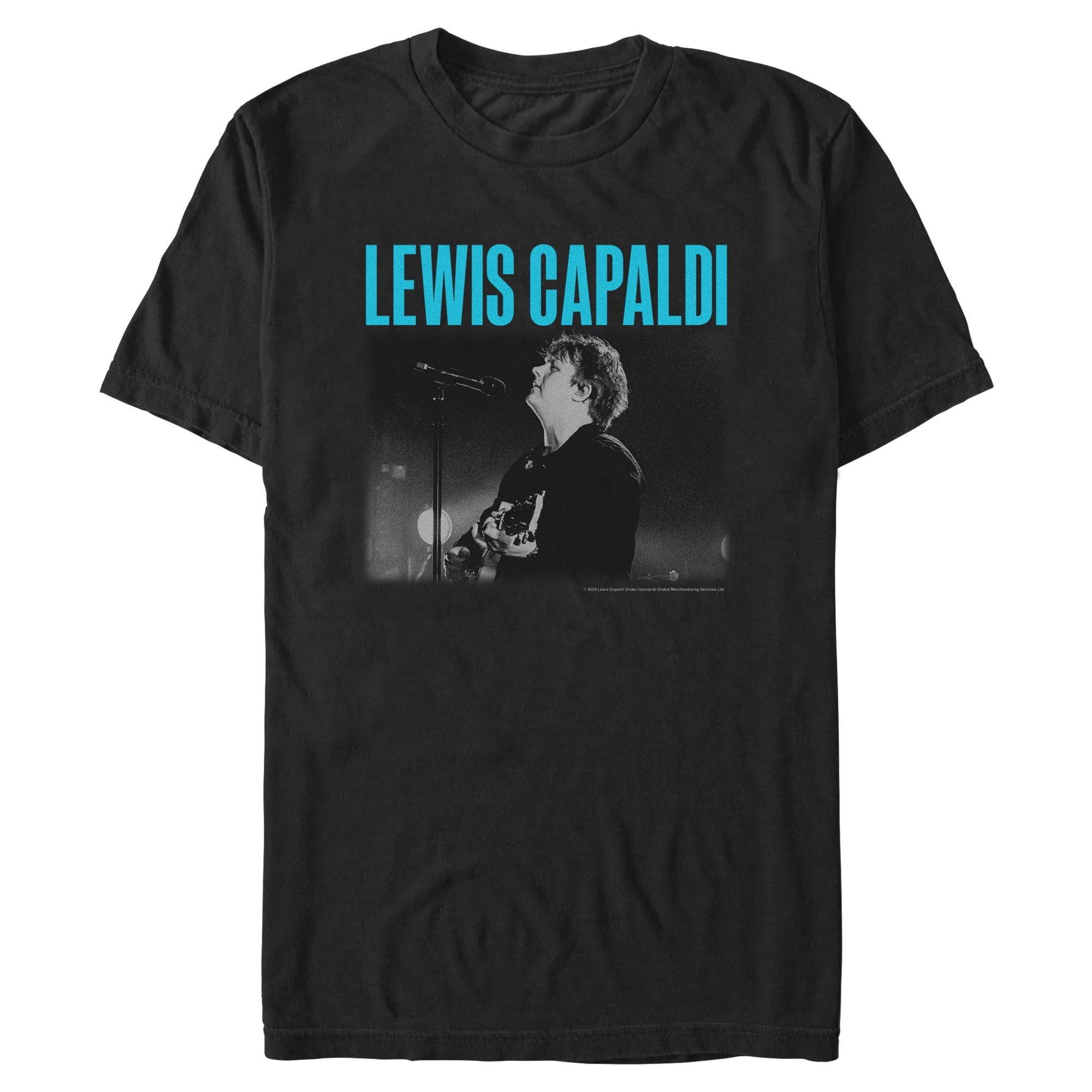 Mens Lewis Capaldi Portrait Singing T Shirt - Walmart.com