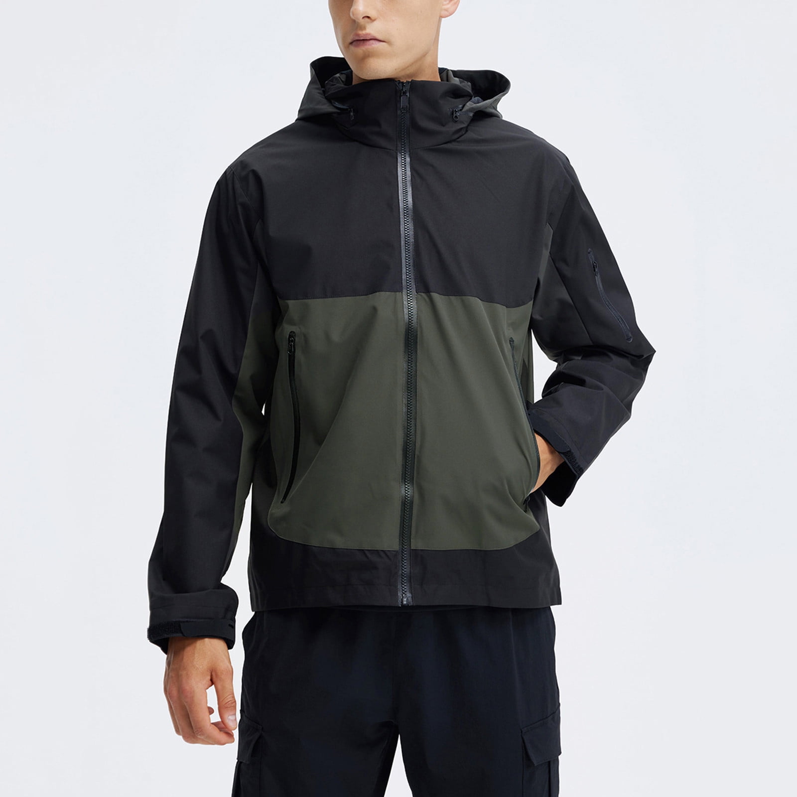 Mens Lightweight Windbreaker Jacket Hooded Packable Jackets for Men ...