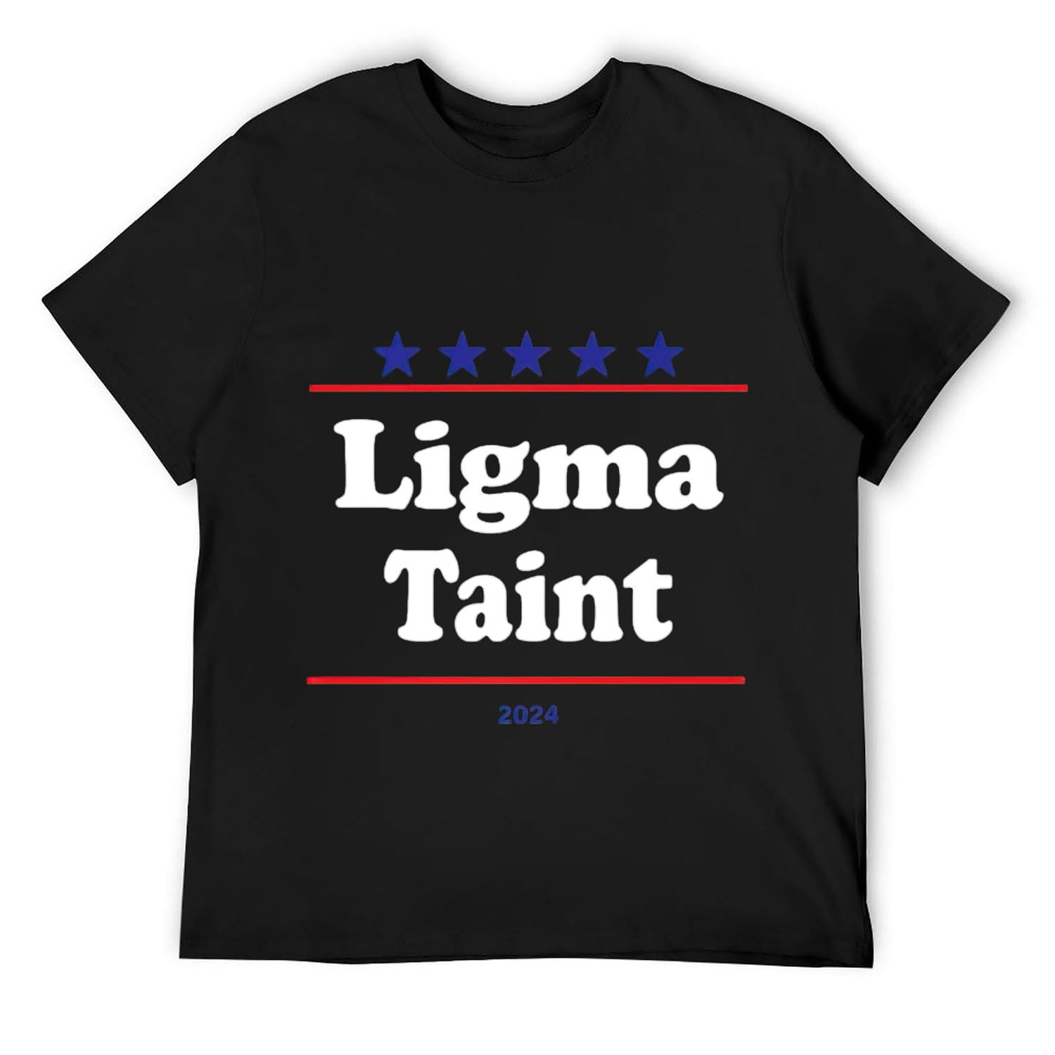 Mens Ligma Taint Funny Presidential Election 2024 Parody T-Shirt Black ...
