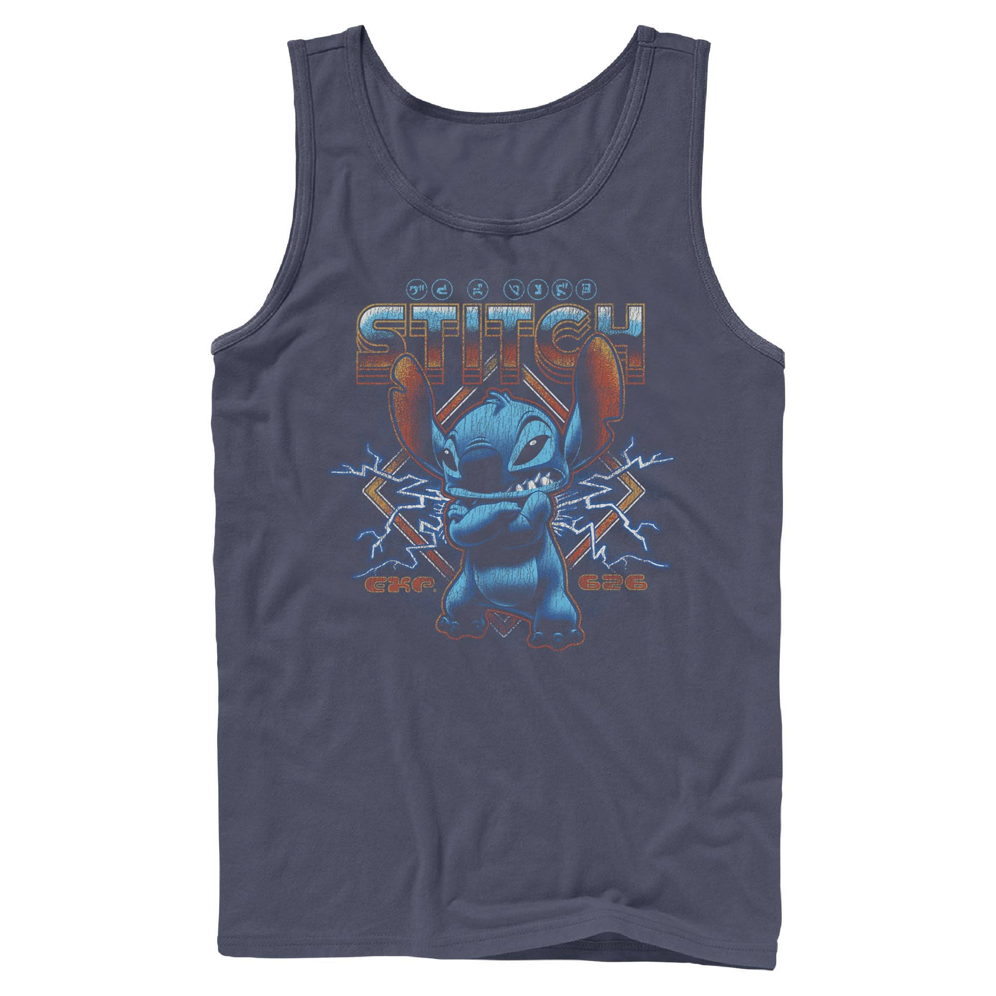 Mens Lilo & Stitch 80s Rocker Stitch Tank Top - Walmart.com