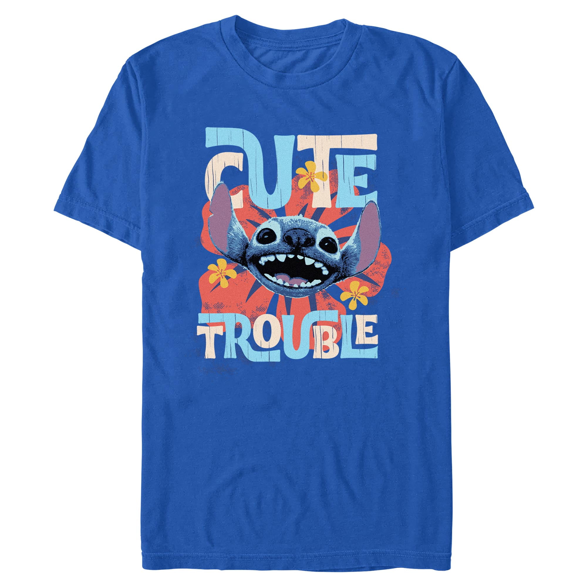Mens Lilo & Stitch Cutest Troublemaker T Shirt - Walmart.com