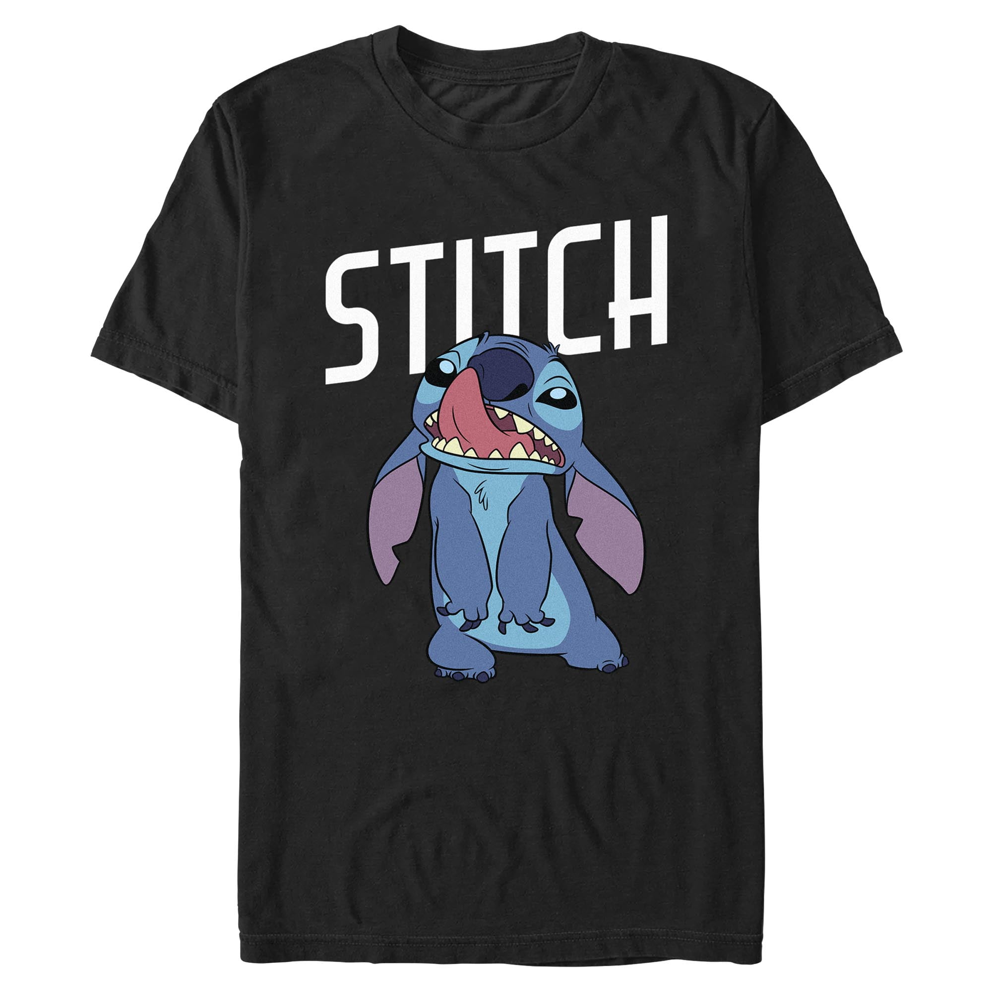 Mens Lilo & Stitch Silly Face Alien T Shirt - Walmart.com