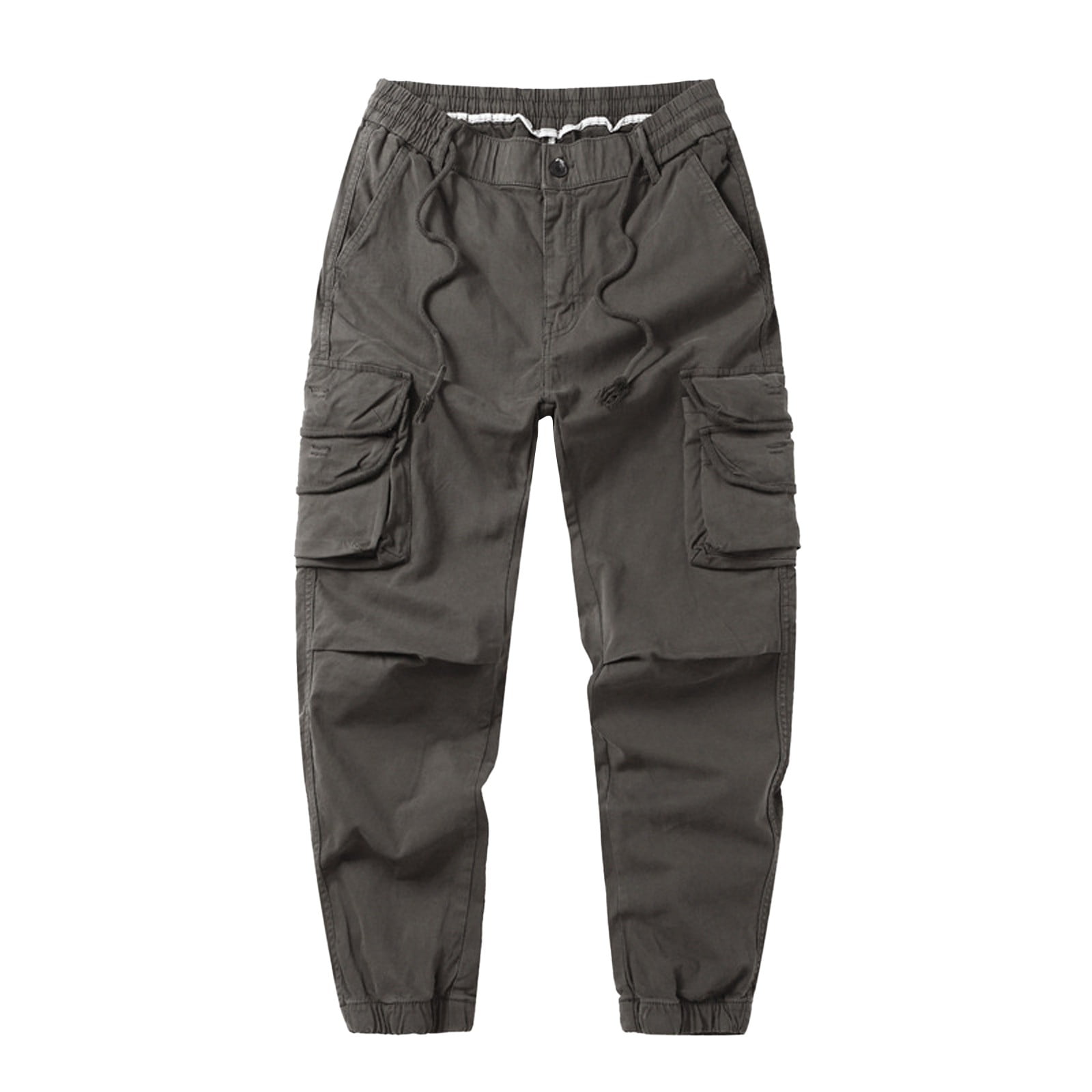 Mens Long Pant, Male Straight Leg Cargo Pants Multi Pocket Cargo Casual ...