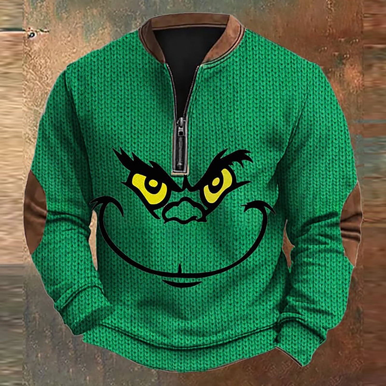Mens Long Sleeve Shirt, Grinch Shirt, Running Shirt Men, Grinch ...