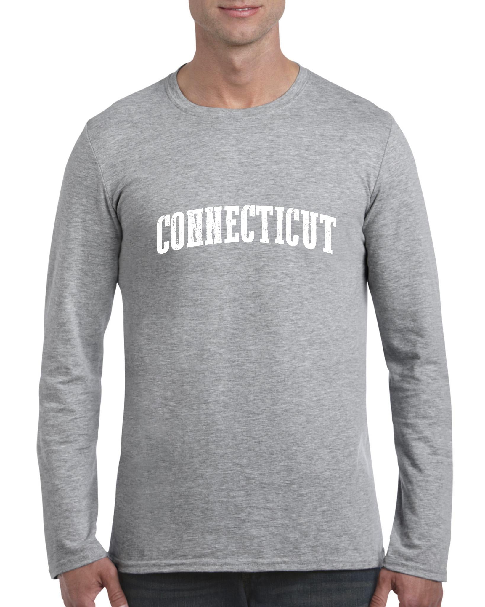 Mens Long Sleeve T-Shirts - Connecticut - Walmart.com