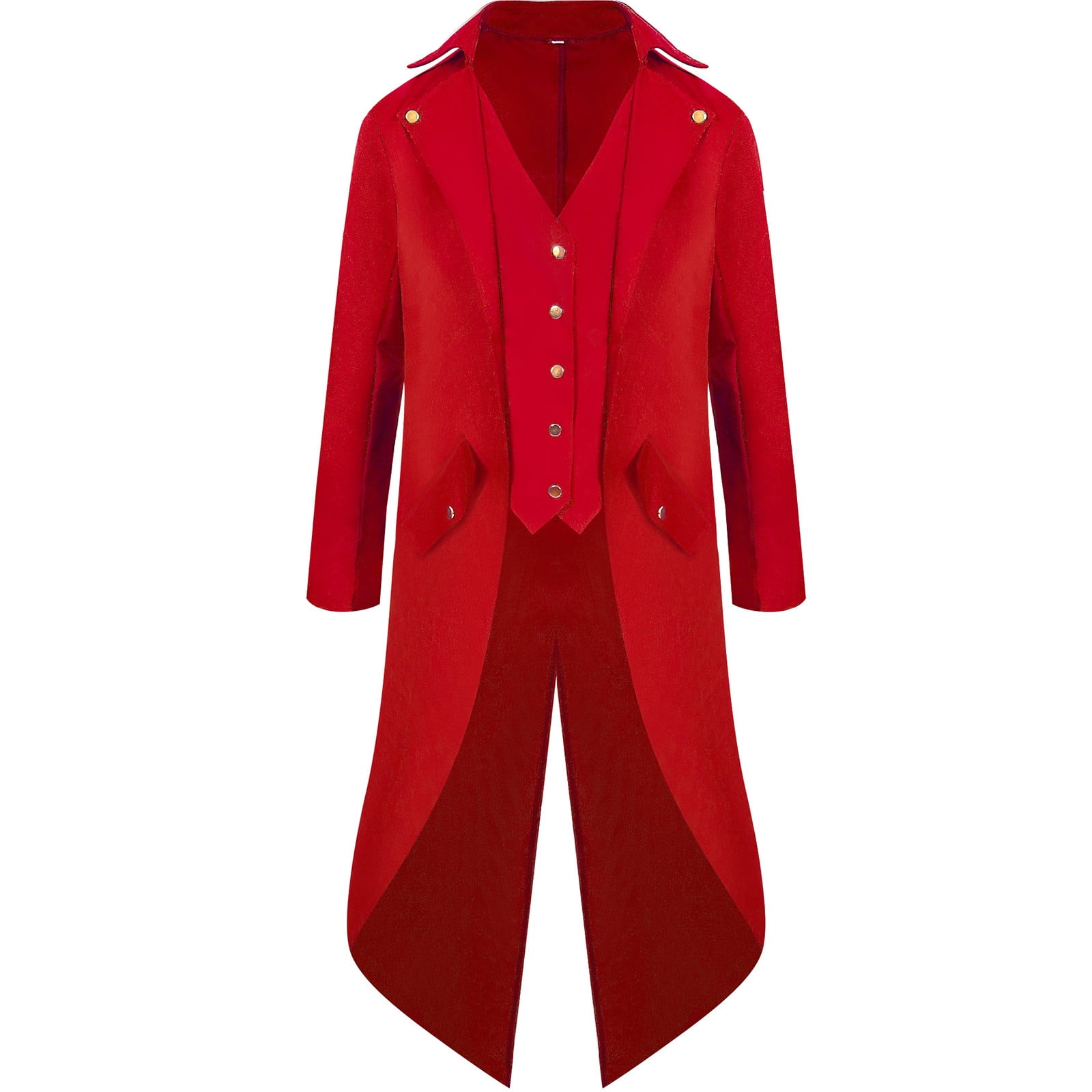 Mens Long Steam Punks Vintage Tailcoat Jacket Gothic Vic Torians ...