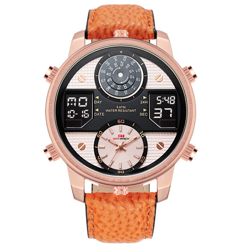 Mens Luminous Waterproof Sports Watch with Chronograph, Alarm, Calendar ...