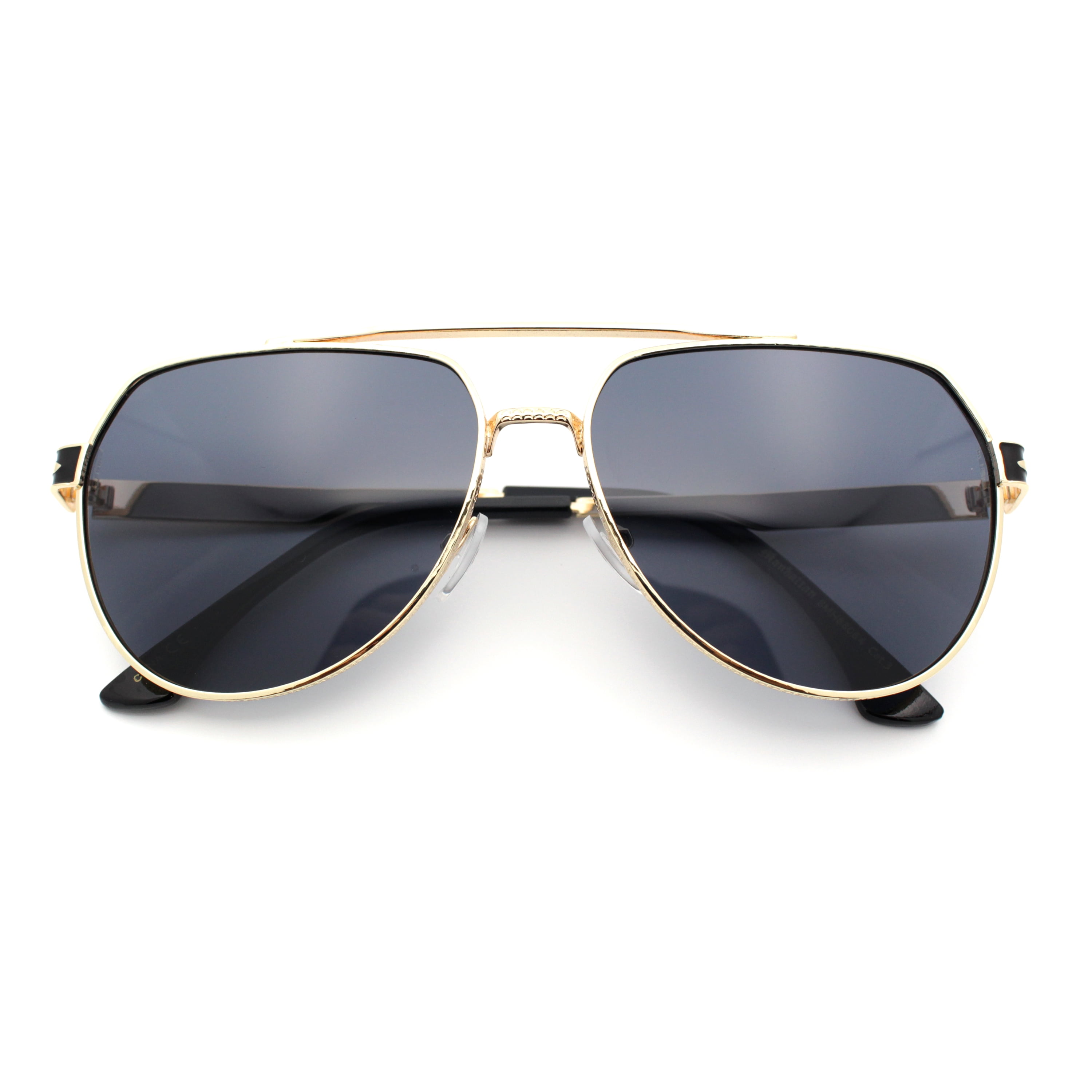 Mens Luxury Euro Mafia Mobster Metal Rim Officer Fashion Sunglasses ...