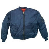 Mens MA-1 Flight Jacket - Navy, XL - Walmart.com