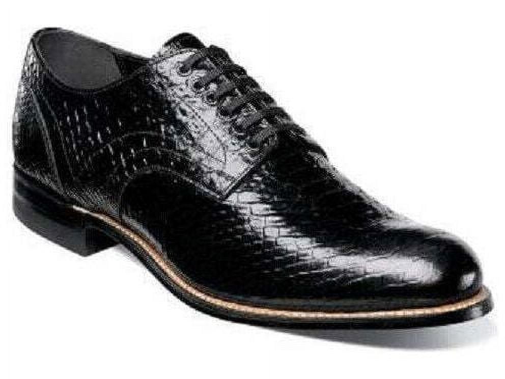 Mens Madison Anaconda Print Leather Stacy Adams Shoes Black 00055-001 ...