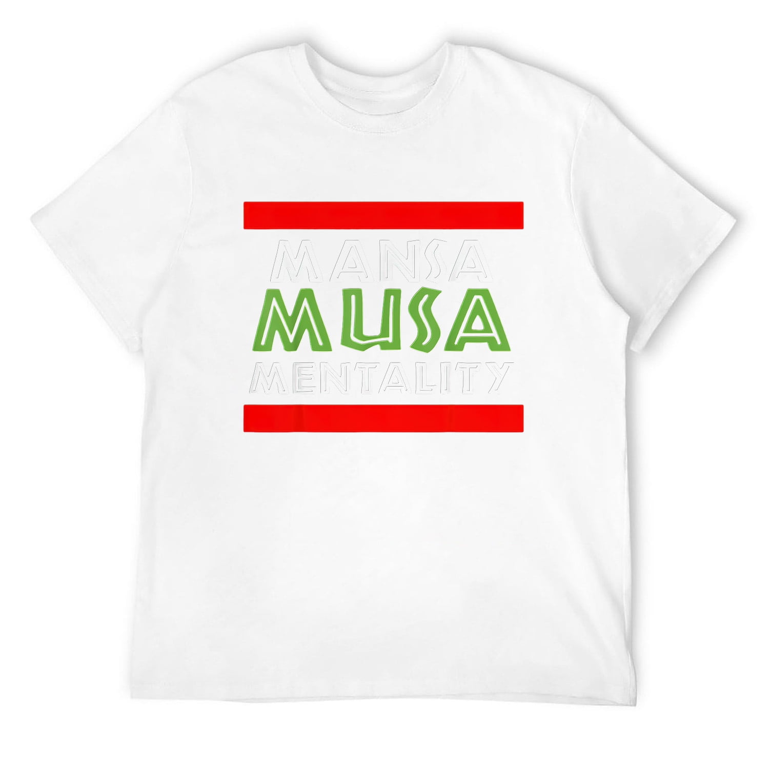 Mens Mansa Musa T-Shirt Mansa Musa Mentality White 4X-Large - Walmart.com
