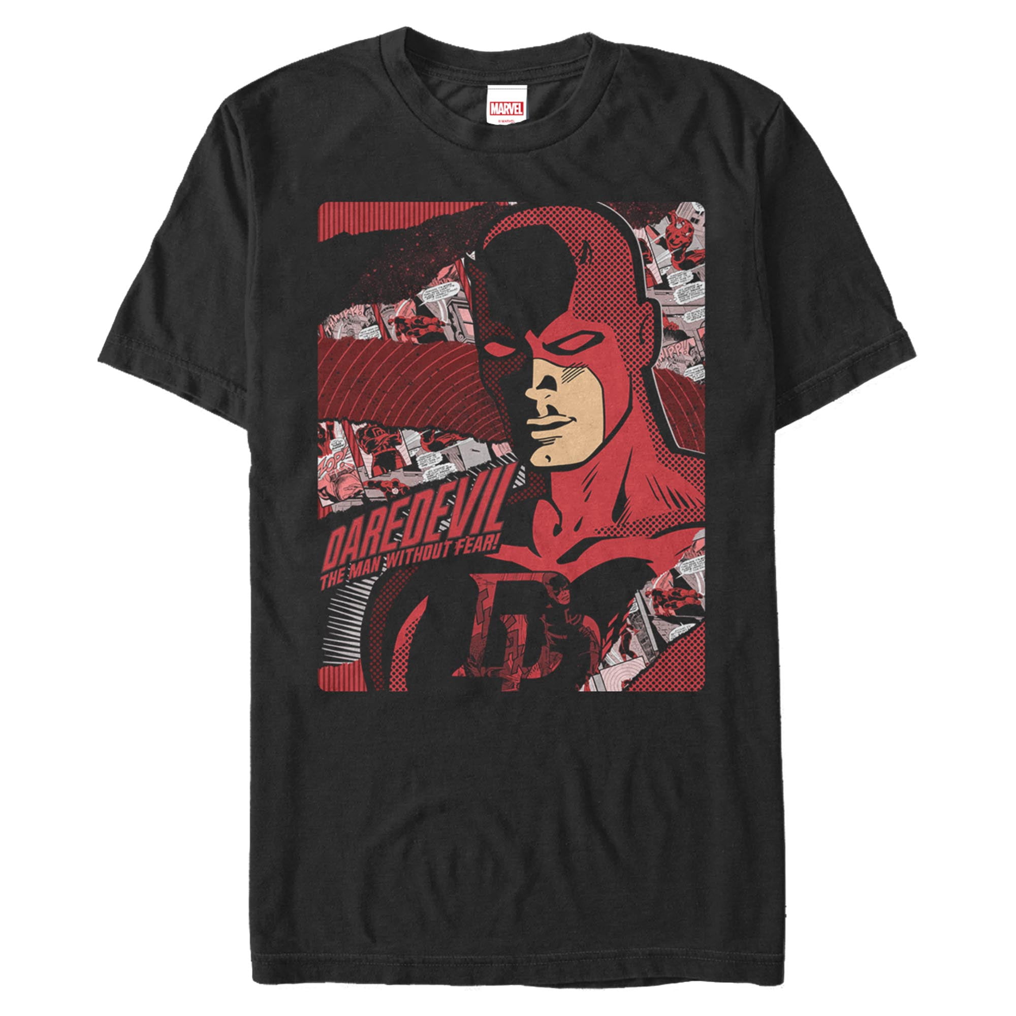 Mens Marvel: Daredevil Comic Panels Portrait T Shirt - Walmart.com