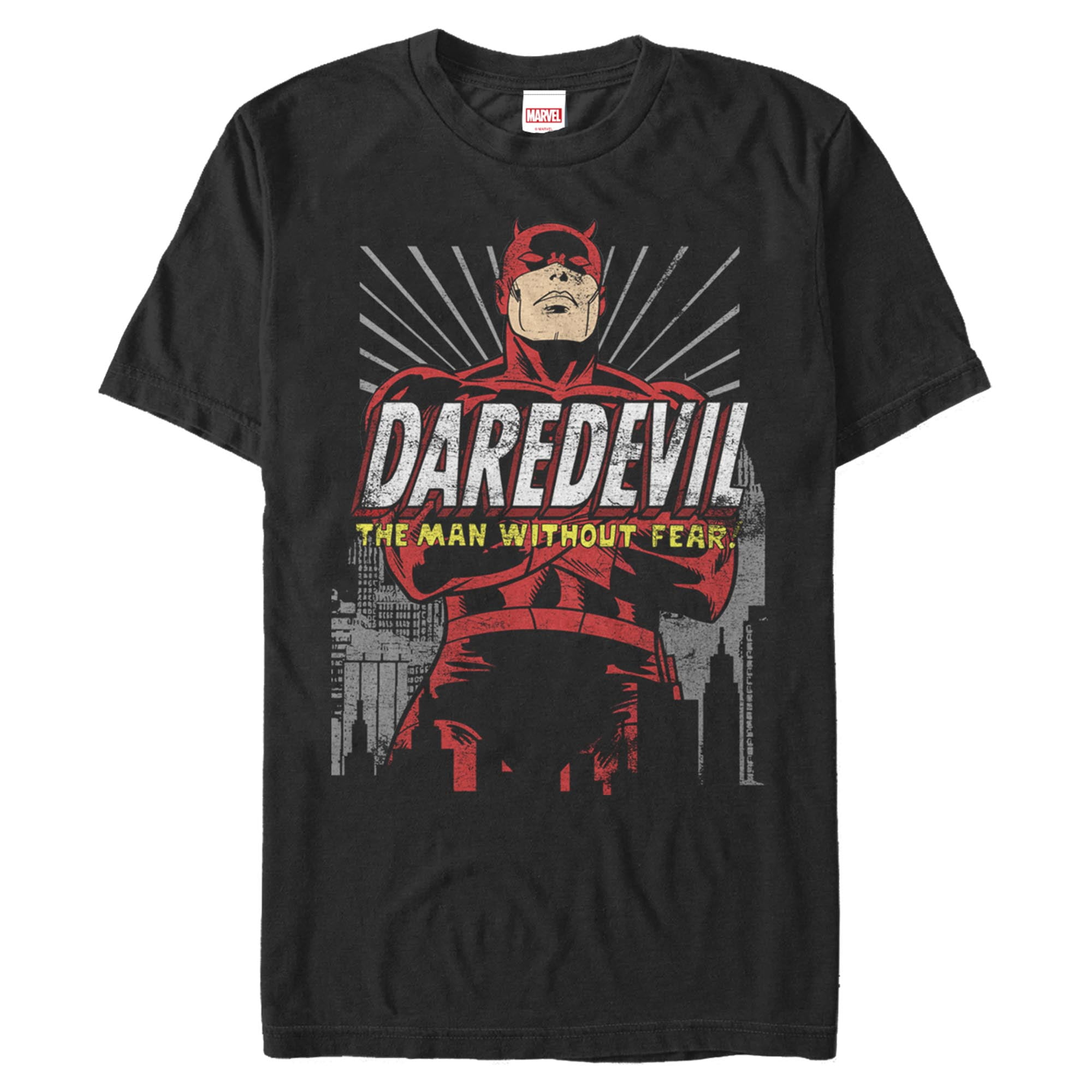 Mens Marvel: Daredevil Distressed Comic Poster T Shirt - Walmart.com