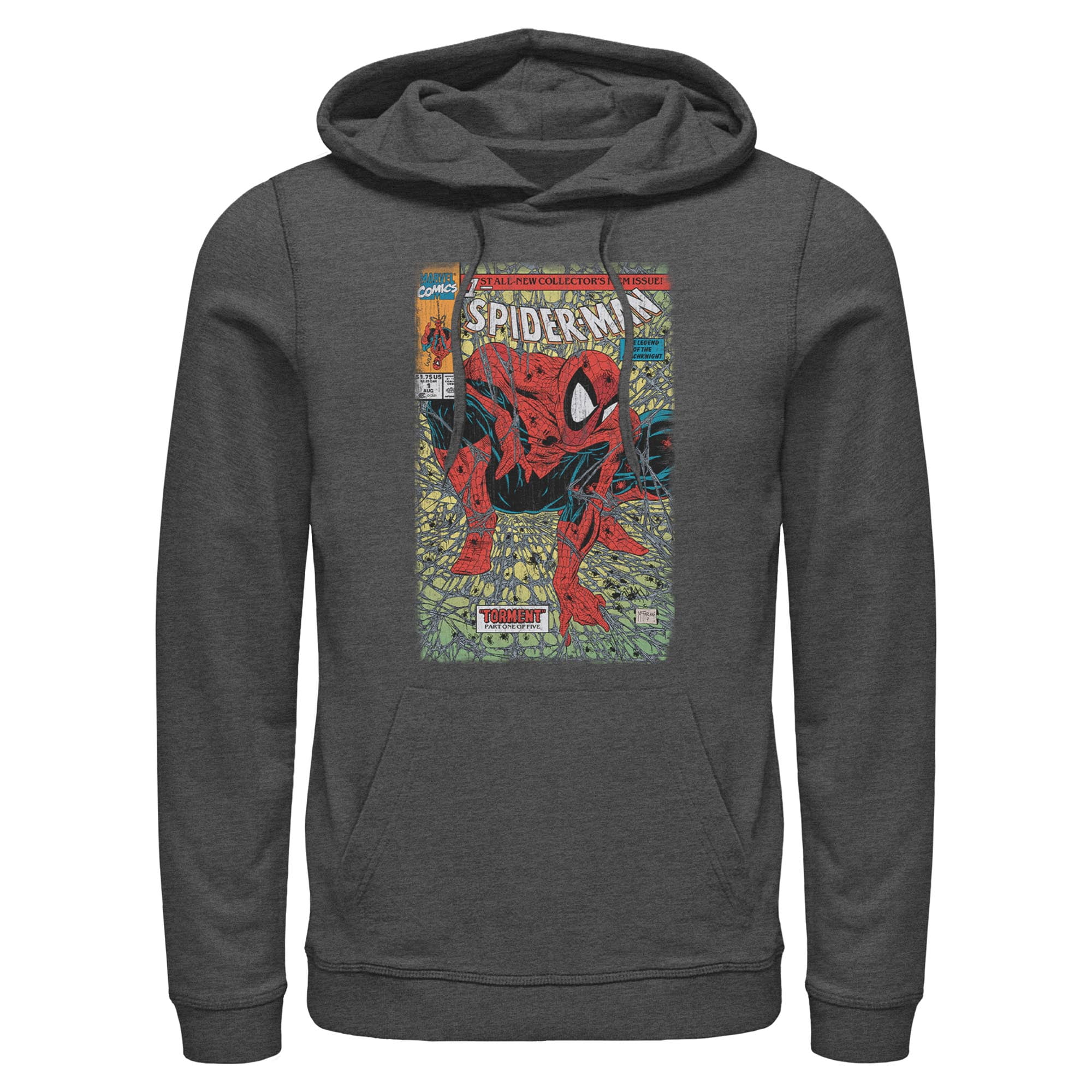 Mens Marvel Spider-Man Torment Comic Cover Lightweight Hoodie - Walmart.com