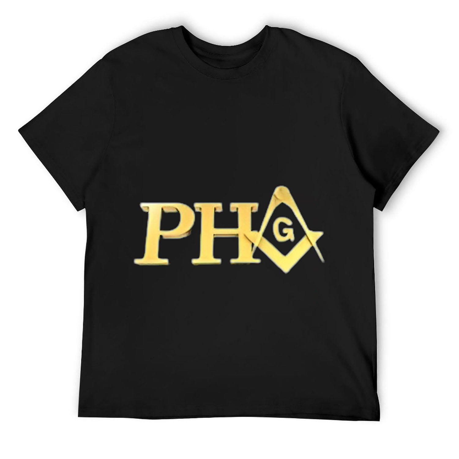 Mens Masonic PHA Prince Hall Affiliation Emblem Freemason T-Shirt Black ...