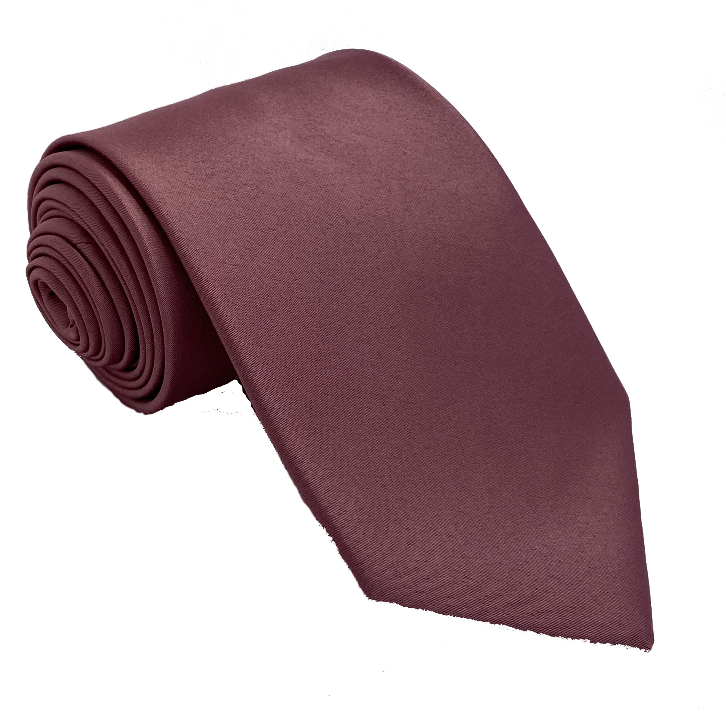 Mens Mauve Formal Satin Self-Tie Necktie in a Variety of Colors by ...