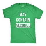 Mens May Contain Alcohol Funny Shirts Hilarious Drinking Novelty Cool T ...