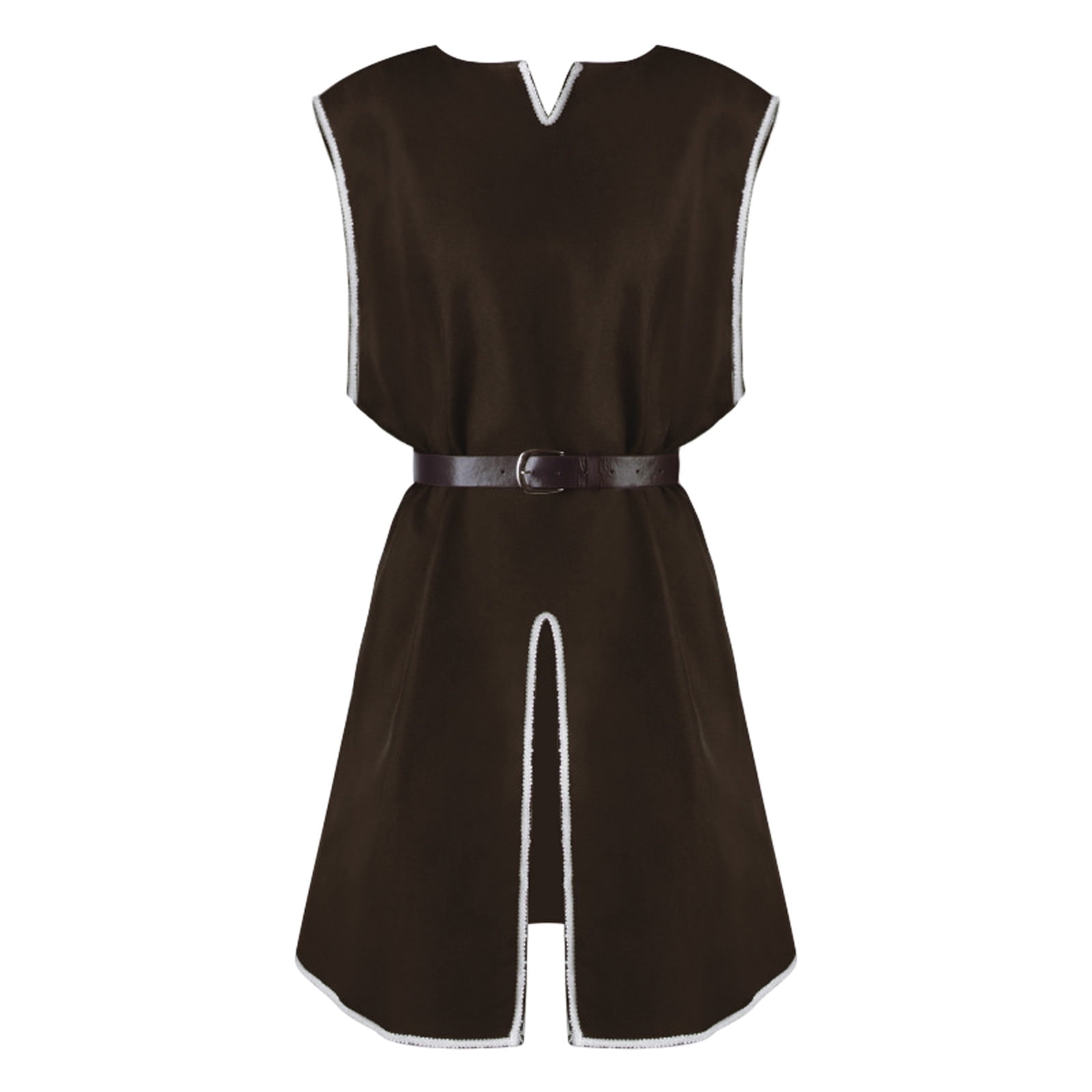 Mens Medieval Costume Halloween Tunic Vintage Shirts Medieval Lace Up ...