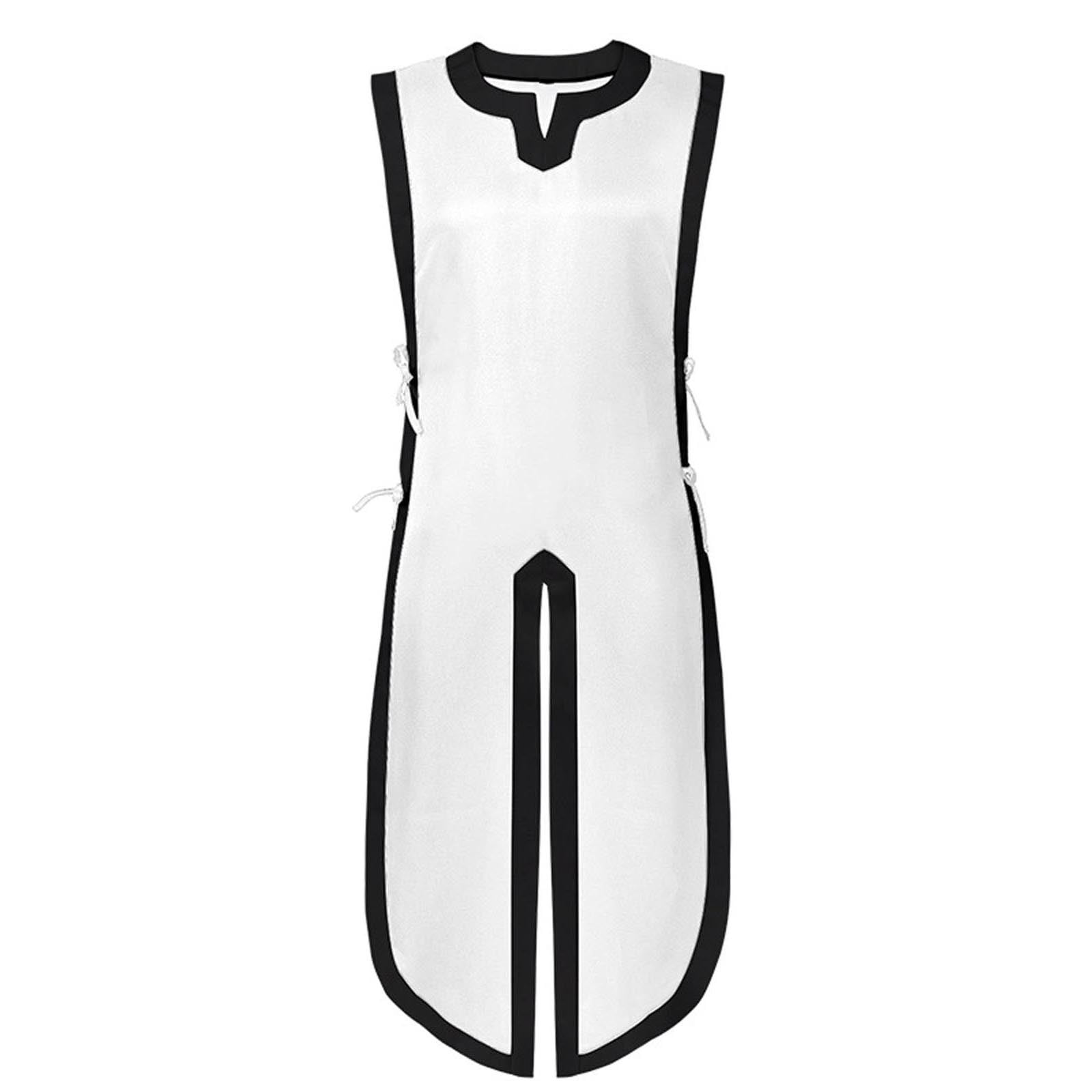 Mens Medieval Crusader Knights Templar Tunic Robe Renaissance Halloween ...