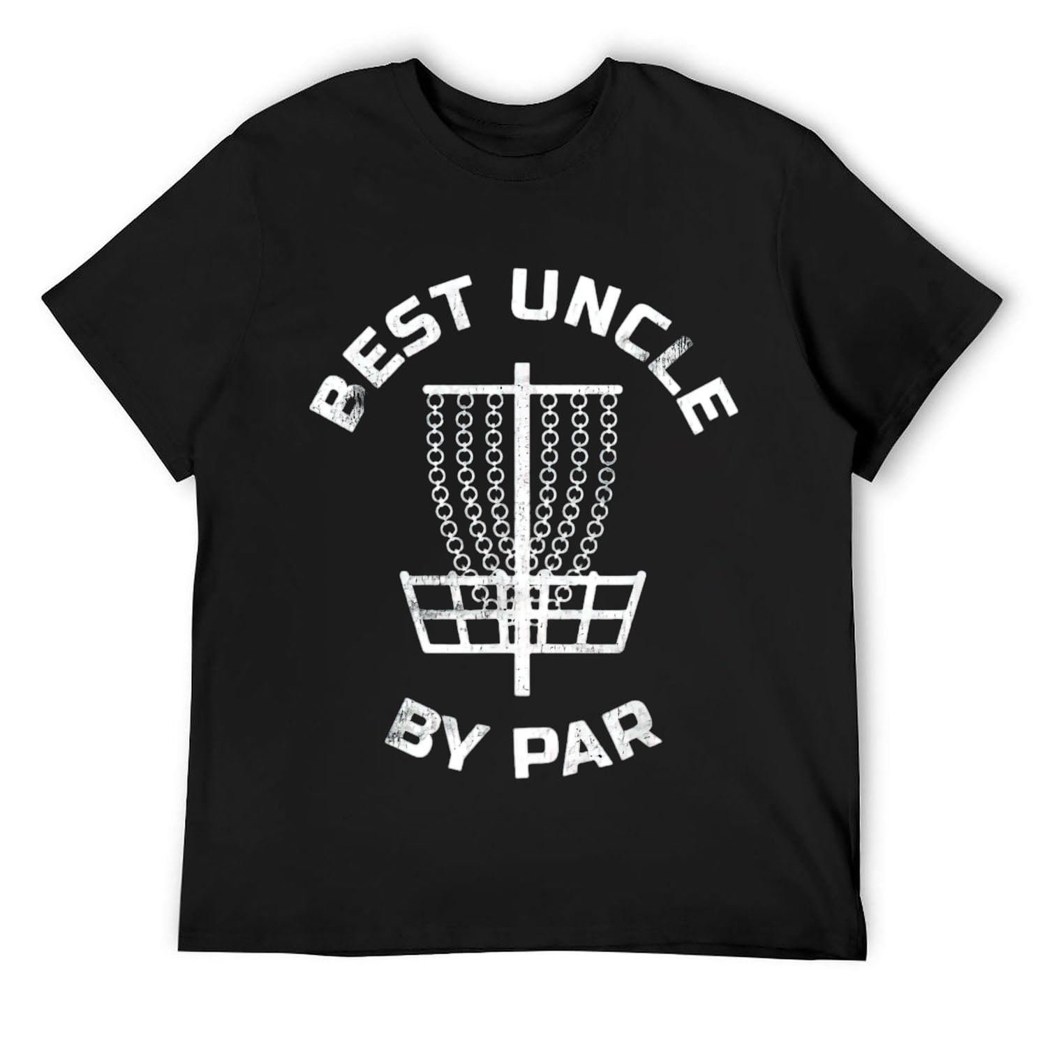 Mens Mens Disc Golf Gift Best Uncle By Par Disc Golfing Pun T-Shirt ...