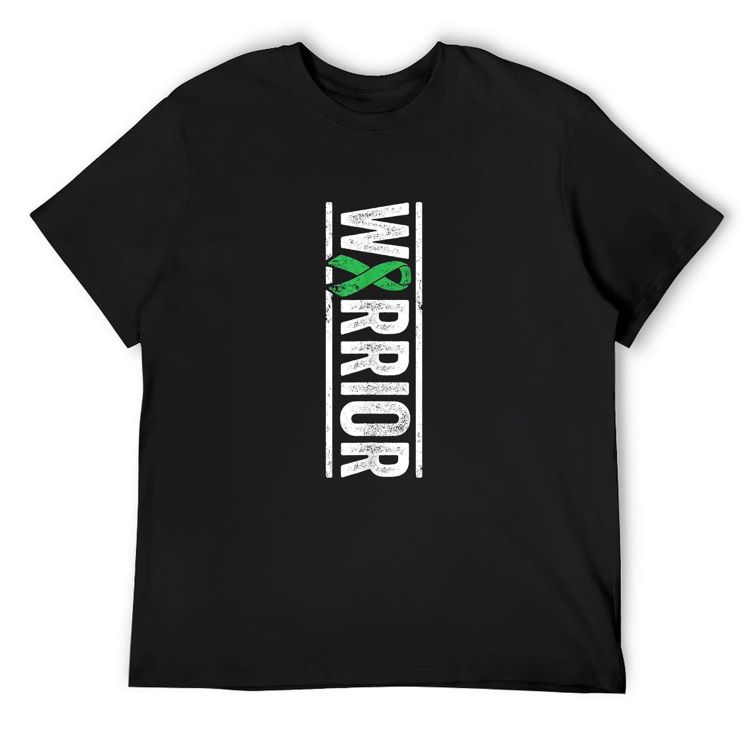 Mens Mental Health Warrior Vertical Depression Awareness Ribbon T-Shirt ...