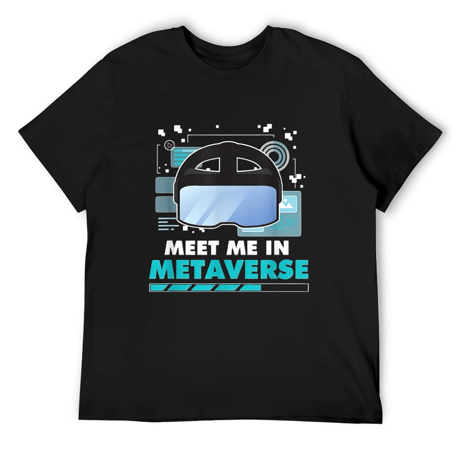 Mens Metaverse Player Meet Me In Metaverse Gaming Vr T-Shirt Black ...