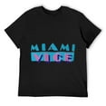 Mens Miami Vice Logo T-Shirt Black L - Walmart.com