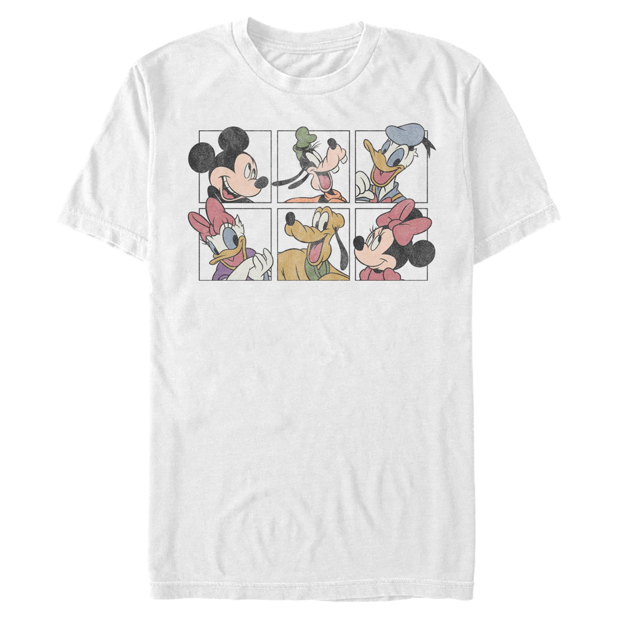 Mens Mickey & Friends Buddy Panels T Shirt - Walmart.com