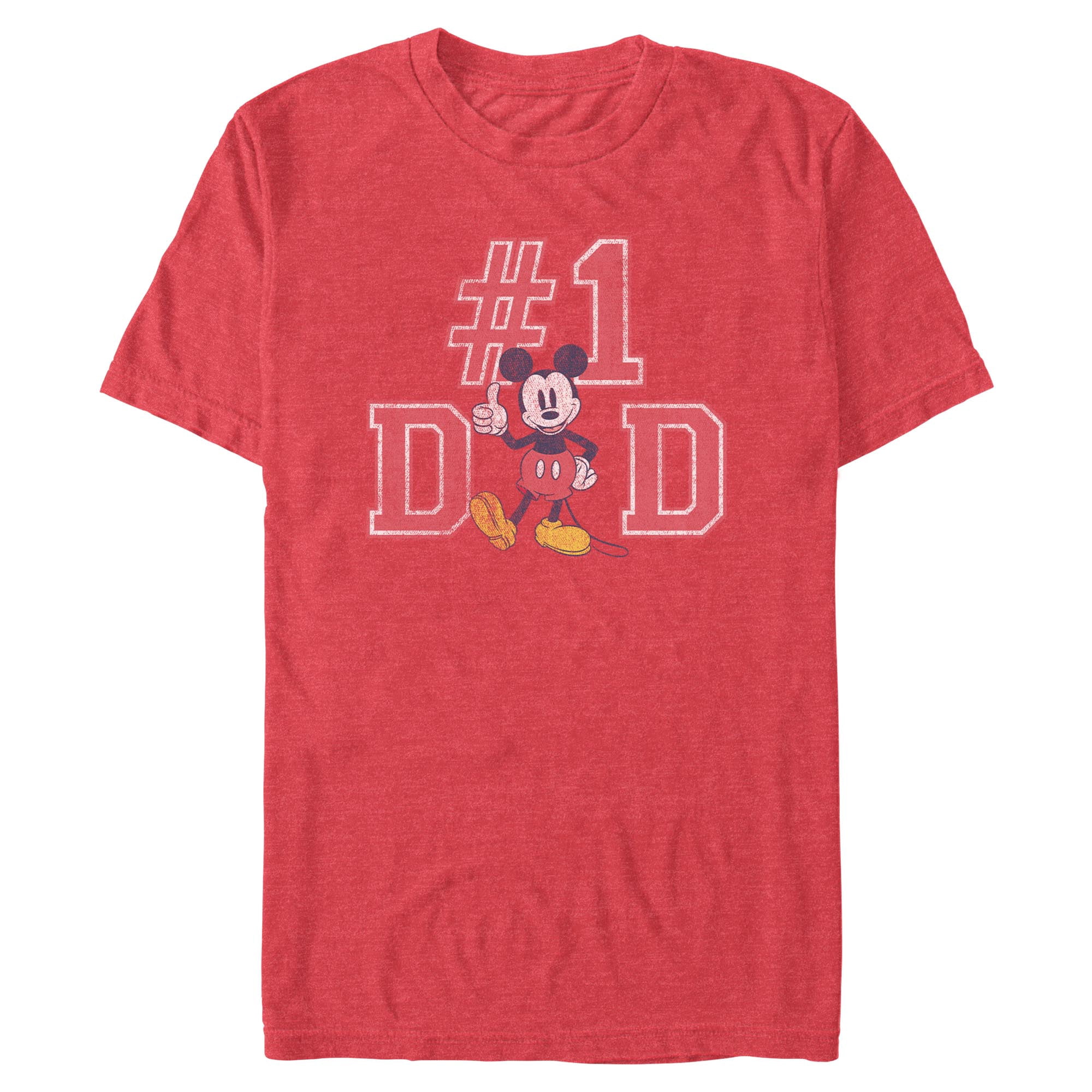 Mens Mickey & Friends Father's Day Mousey #1 Dad T Shirt - Walmart.com