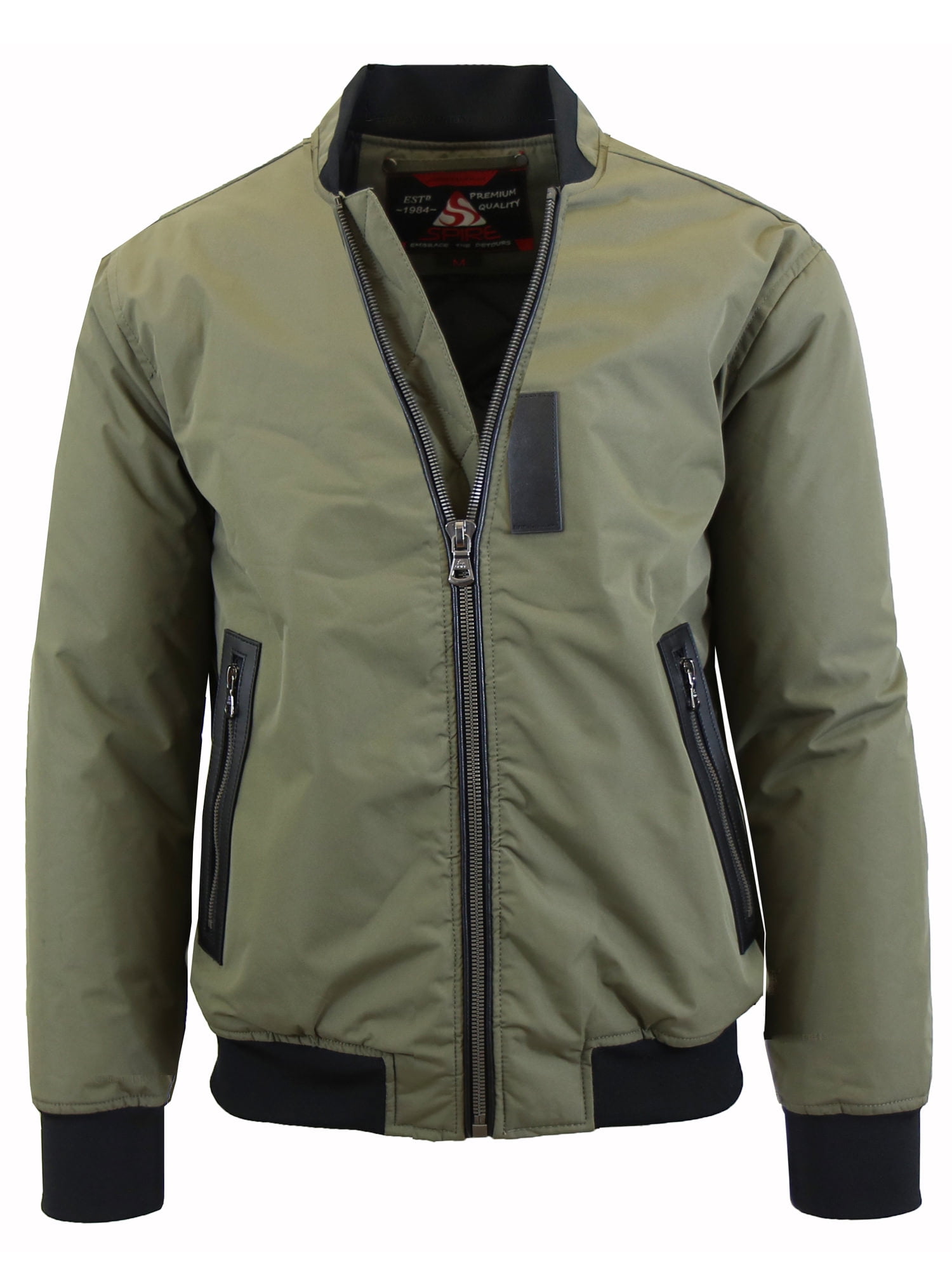 Mens Mid-Weight Aviator Bomber Flight Jackets - Walmart.com