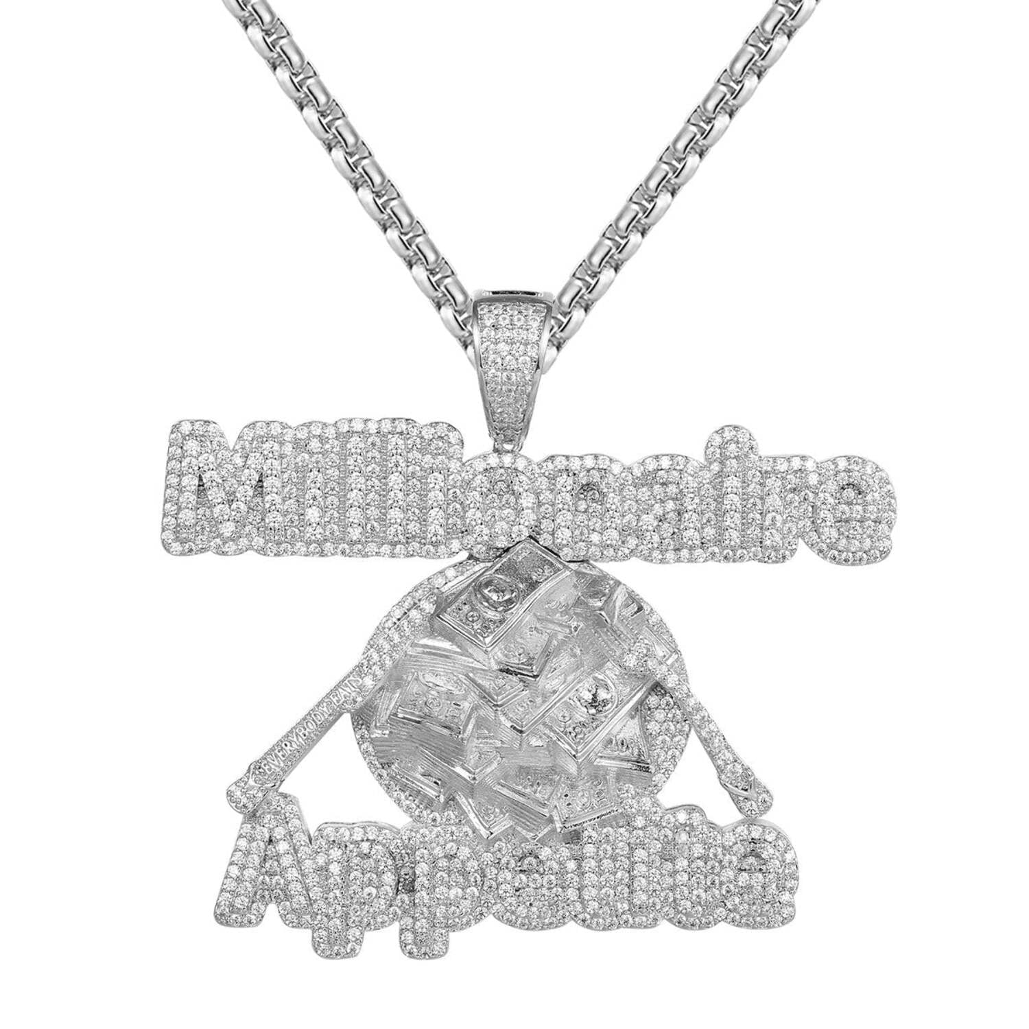 Mens Millionaire Dollar Plate Appetite Custom Designer Pendant Chain ...
