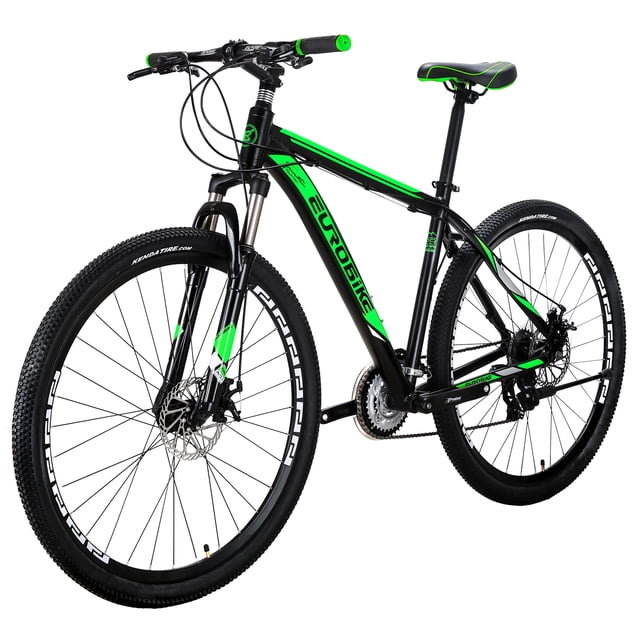 Eurobike X9 Men's 29er Mountain Bike, 19 inch Aluminum Frame, Green ...