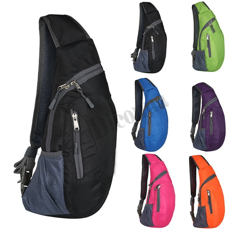 Mens Multiple Compartment Chest Sling Packs Shoulder Cross Body Bag ...