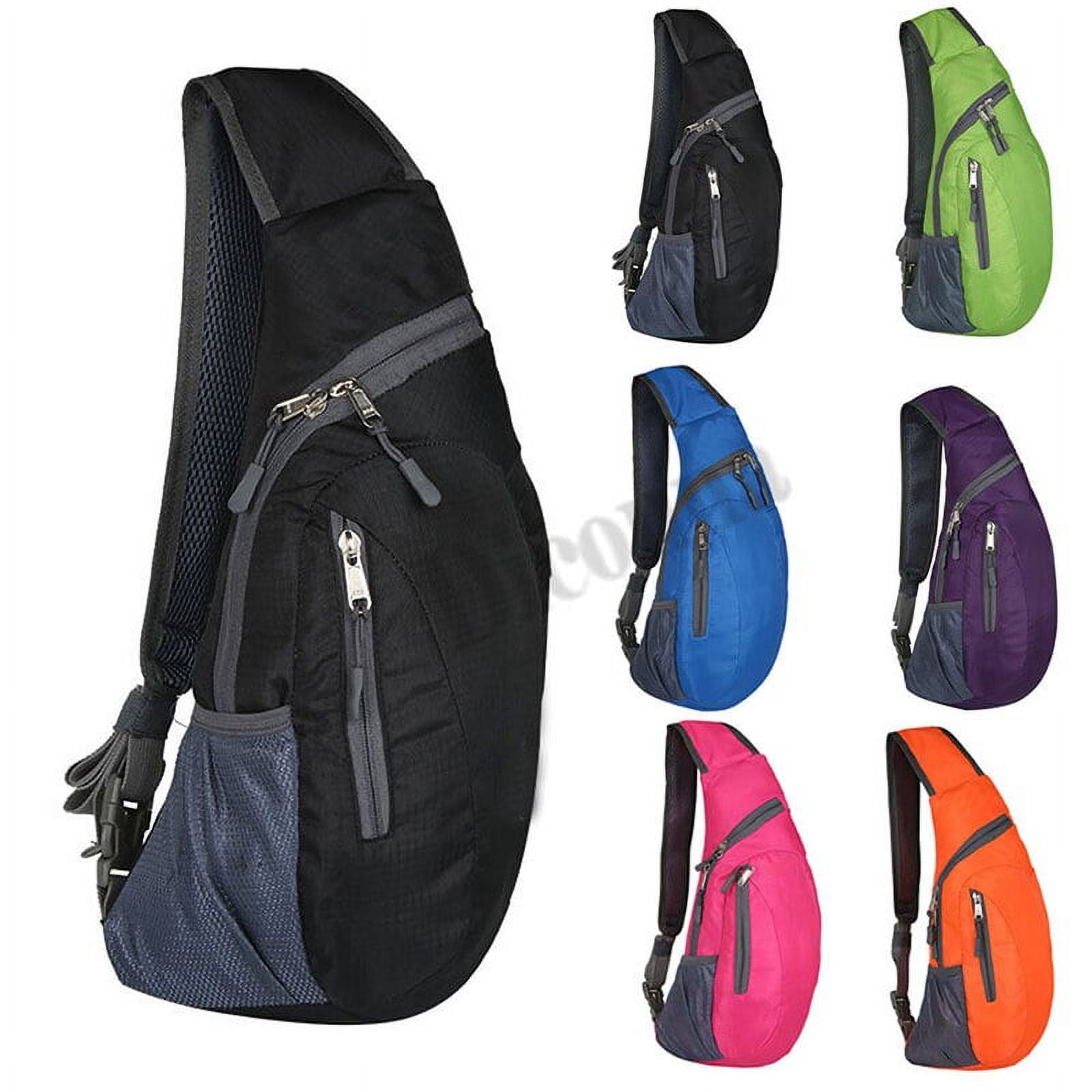 Mens Multiple Compartment Chest Sling Packs Shoulder Cross Body Bag ...