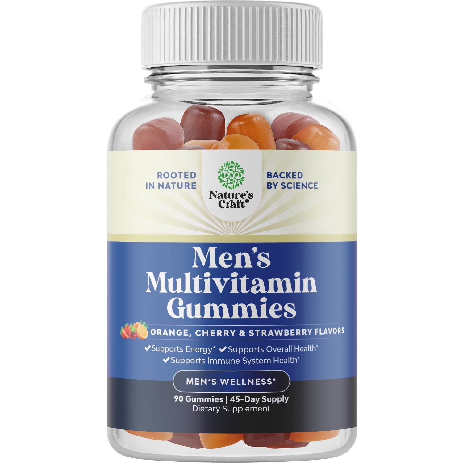 Mens Multivitamin Gummies for Adults and Natural Multivitamin Immune ...