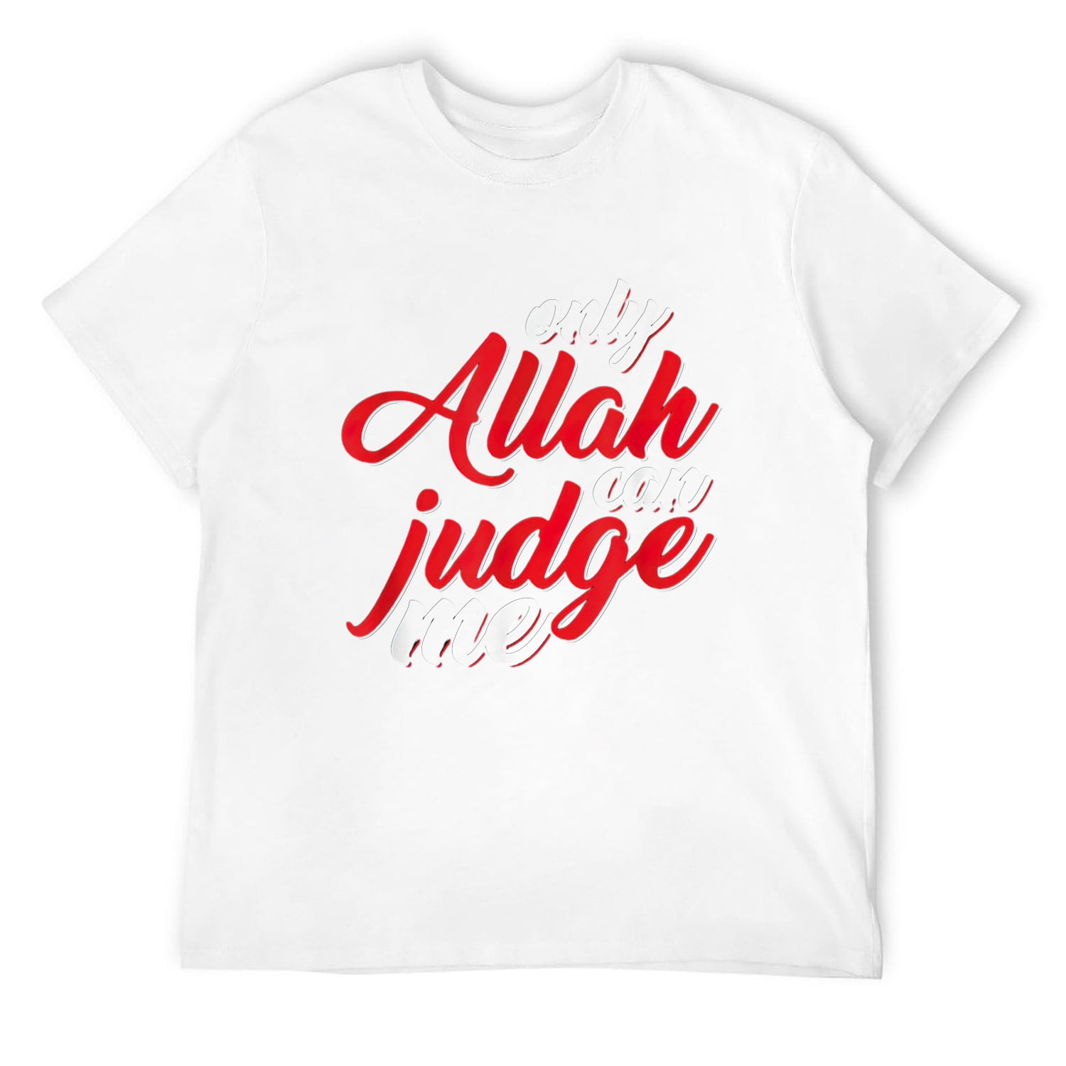 Mens Muslim Islam Islamic Religion Quran Only Allah Can Judge Me T ...