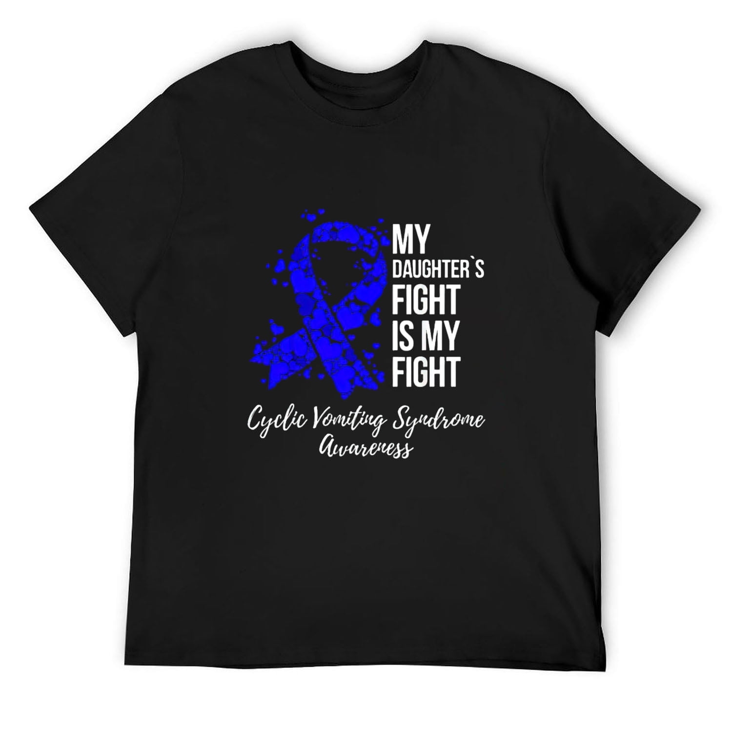 Mens My Daughter’s Fight Cyclic Vomiting Syndrome CVS Awareness T-Shirt ...