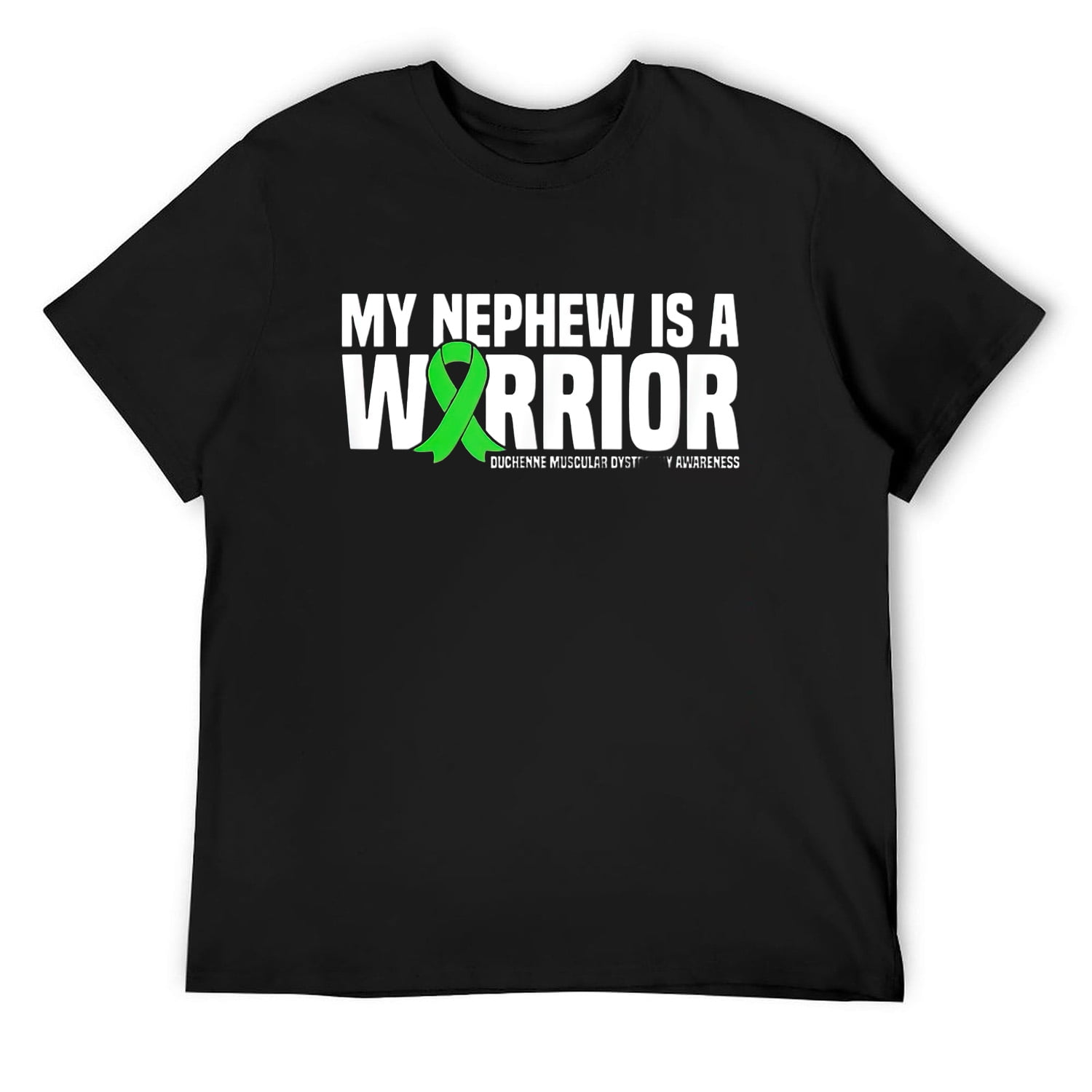 Mens My Nephew is a Warrior Duchenne Muscular Dystrophy Awareness T ...