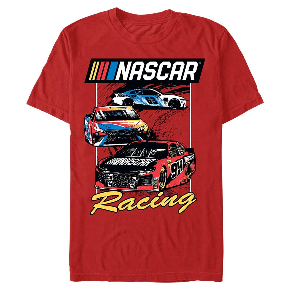 Men's Mad Engine Red NASCAR Racers Graphic T-Shirt - Walmart.com