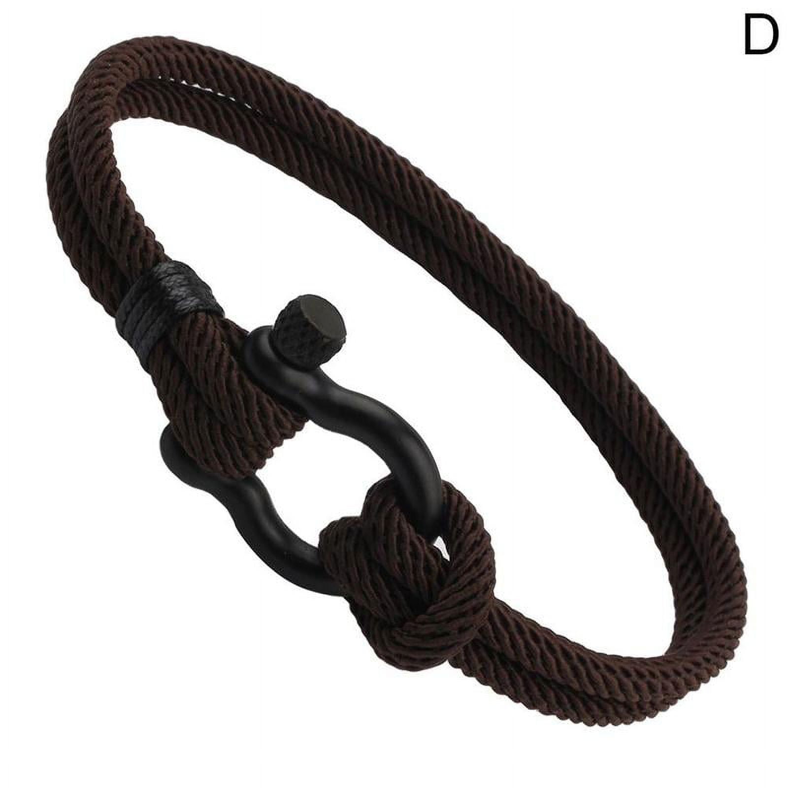 Mens Nautical Rope Braided Bracelet with Clasp for Mens Womens Unisex ...