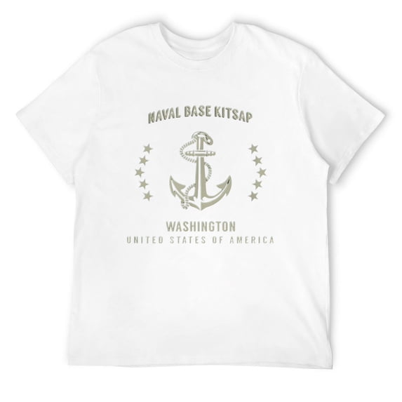 Mens Naval Base Kitsap T-Shirt White 4X-Large - Walmart.com