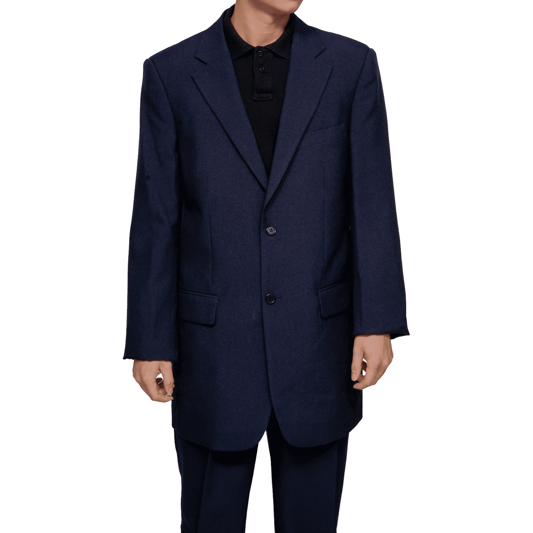 Mens Navy Blue Dress Suit - Includes Jacket & Pants - Walmart.com