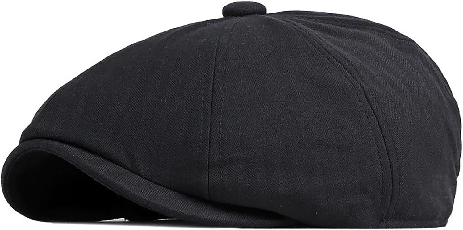 Mens Newsboy Cap 8 Panel, Blend Flat Ivy Cabbie Golf Hat - Walmart.com