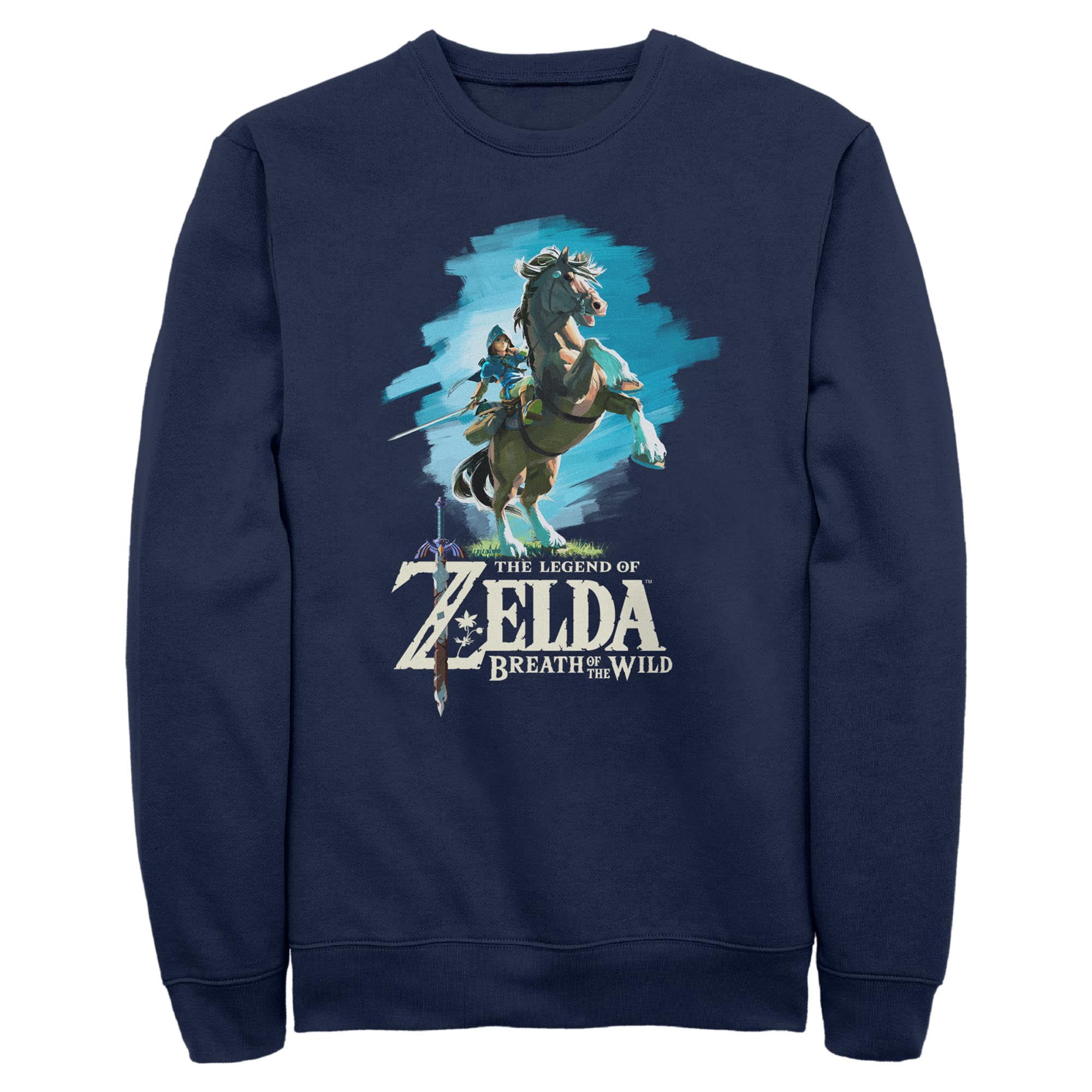 Mens Nintendo Legend of Zelda Breath of the Wild Link Epona Sweatshirt ...