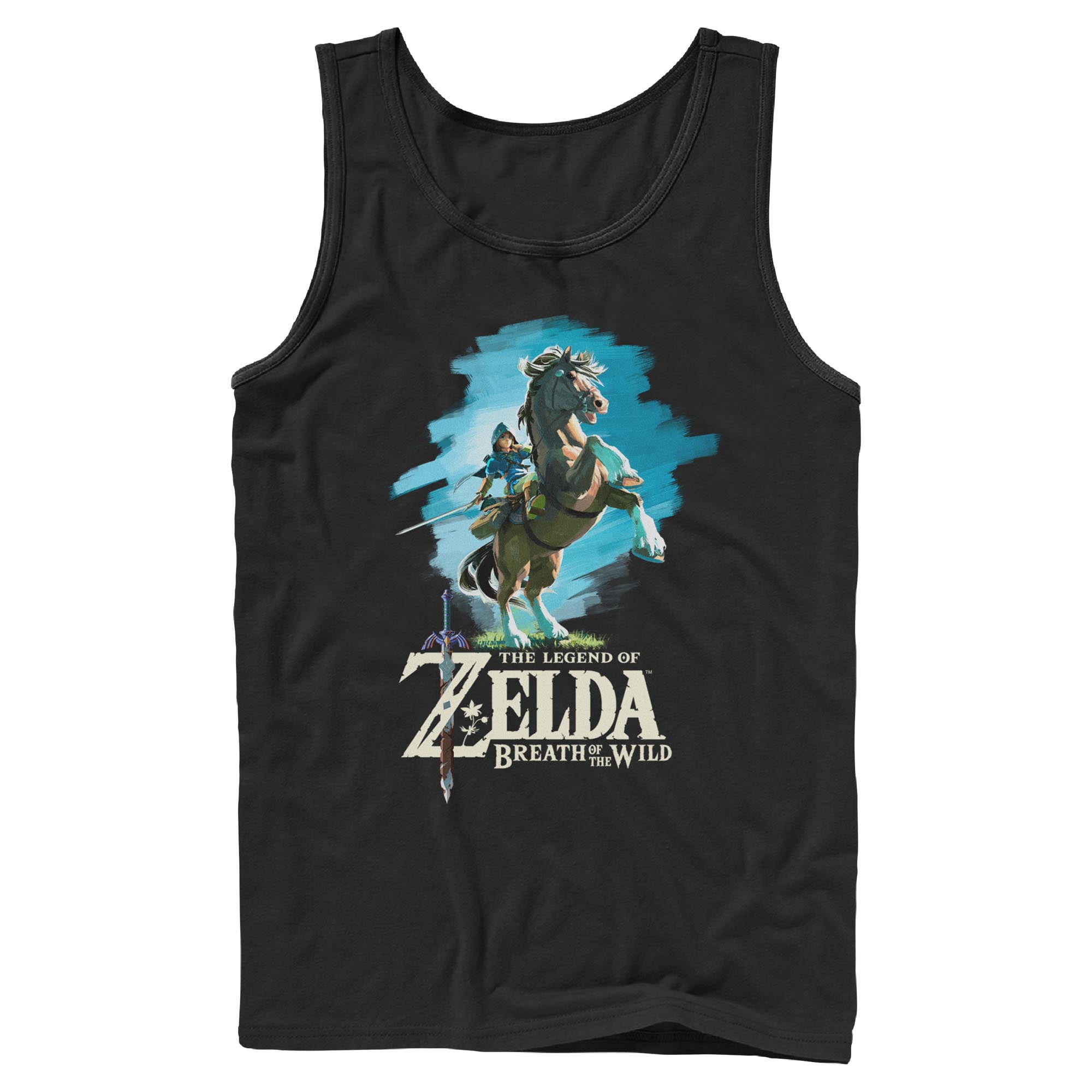Mens Nintendo Legend of Zelda Breath of the Wild Link Epona Tank Top ...