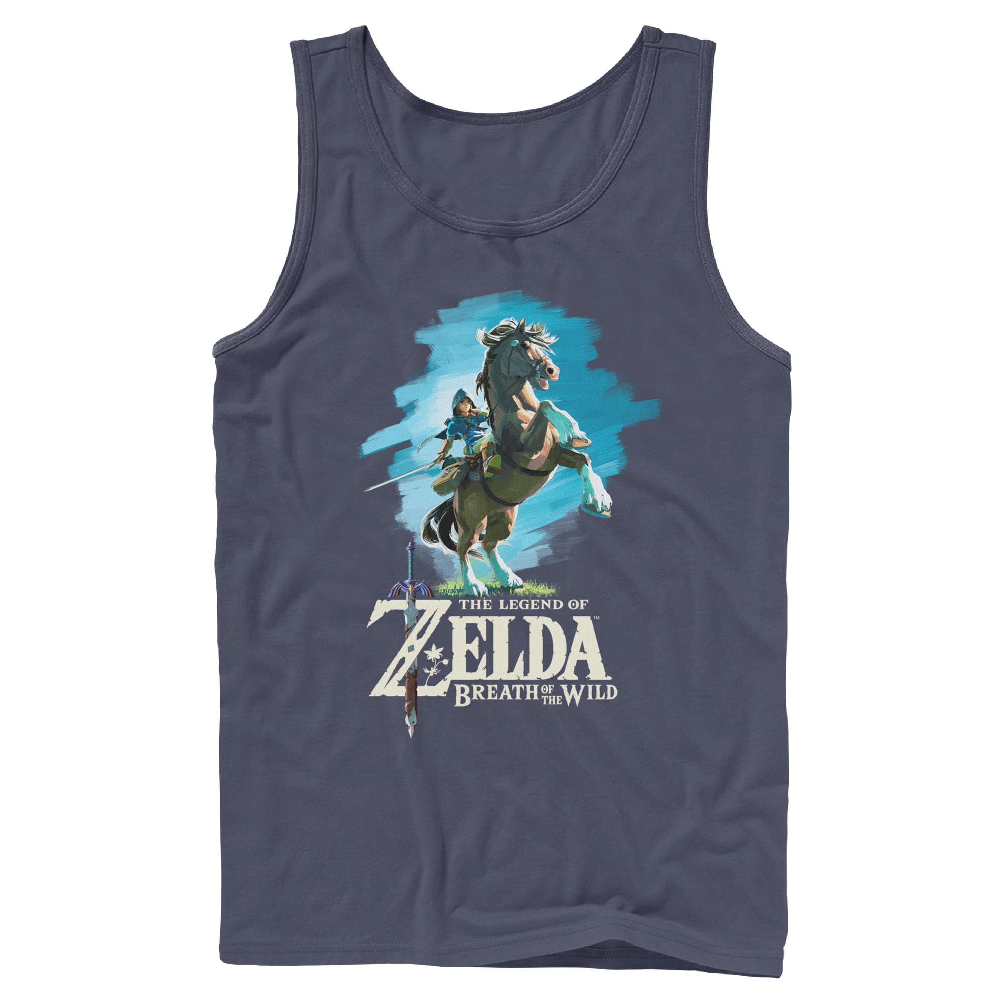 Mens Nintendo Legend of Zelda Breath of the Wild Link Epona Tank Top ...