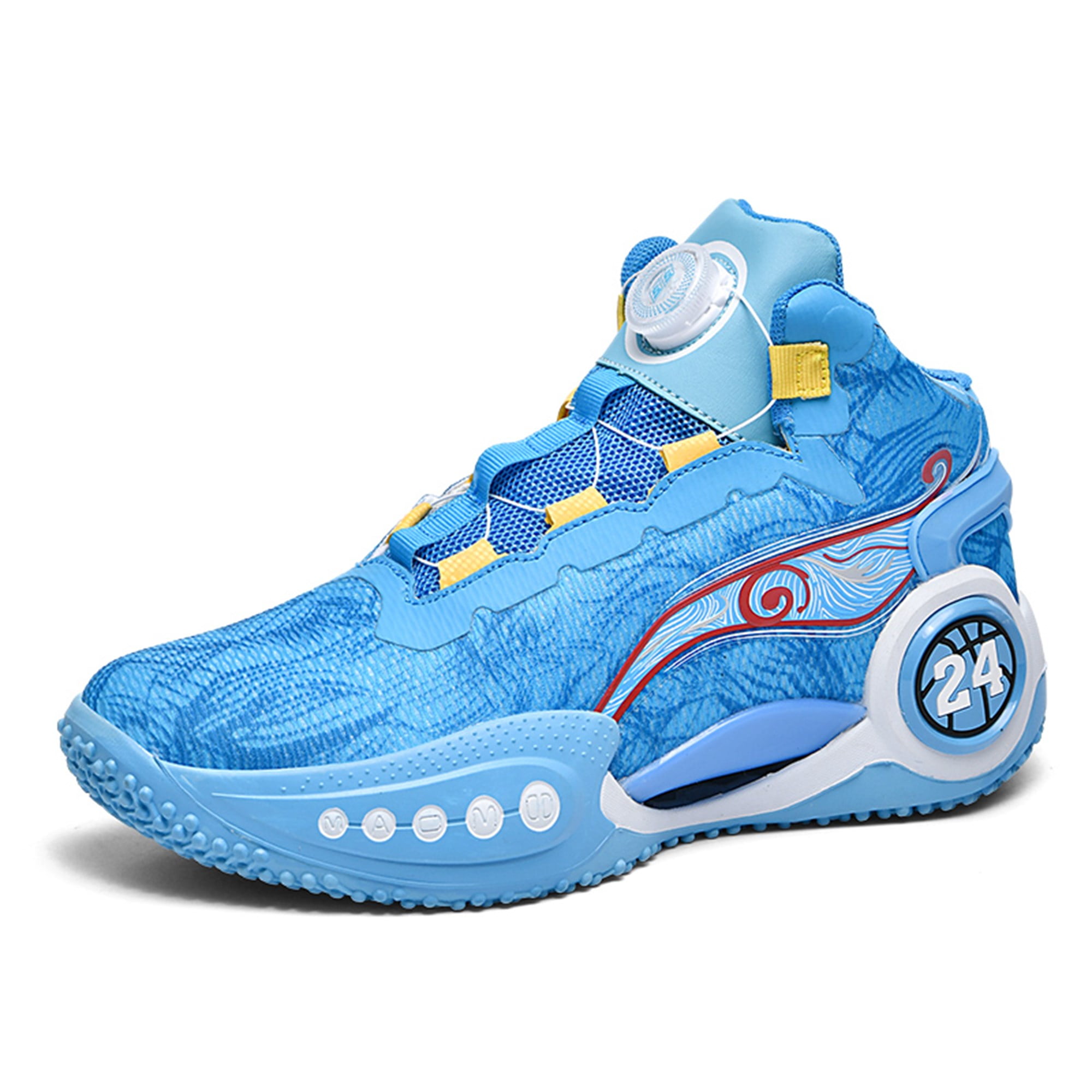 Mens Nonslip Sneakers Walking Breathable Lace Up High-Top Trainers ...