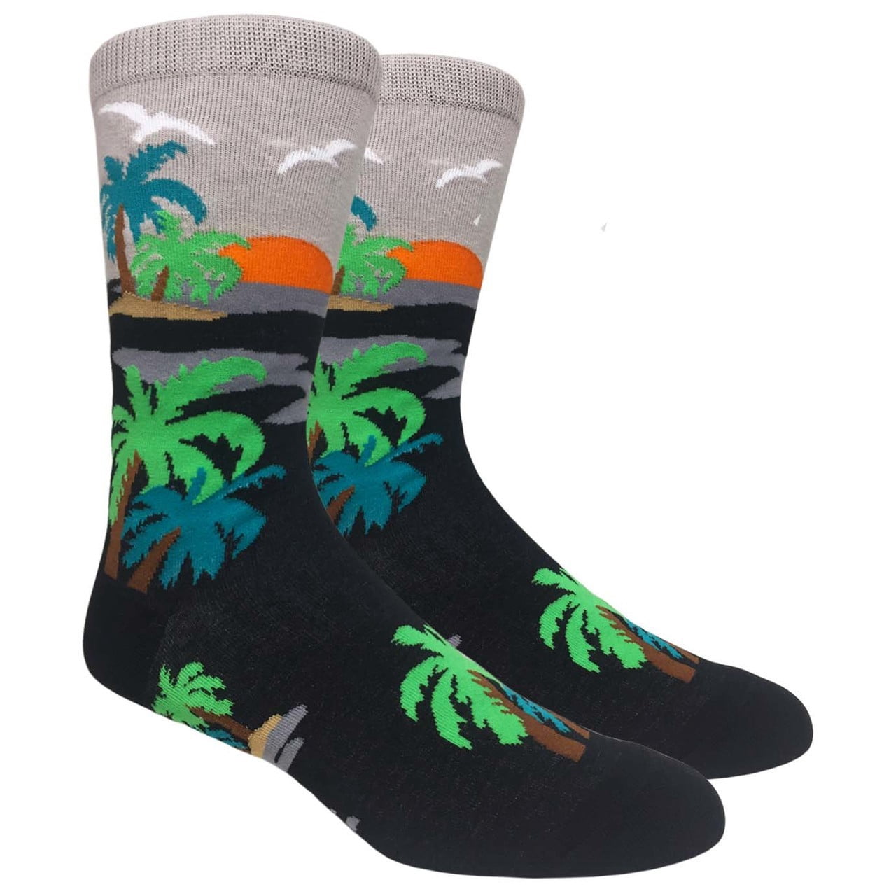 Mens Novelty Tropical Palm Tree Socks - Walmart.com