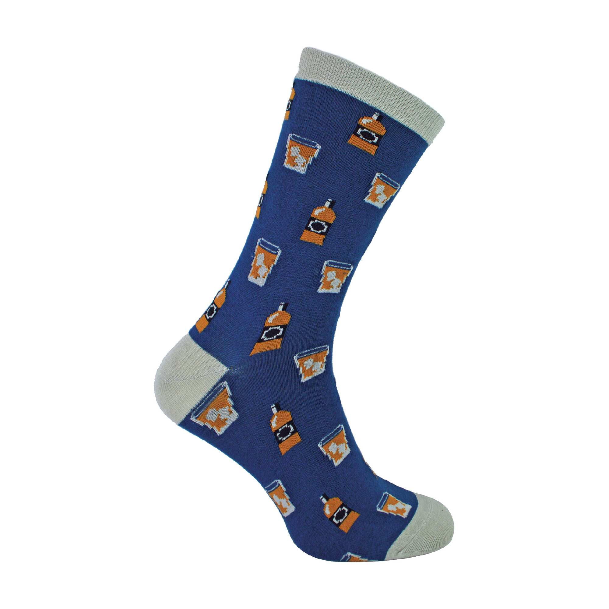 Mens Novelty Whisky Socks | Mr Heron | Bamboo Funny Whiskey Patterned ...