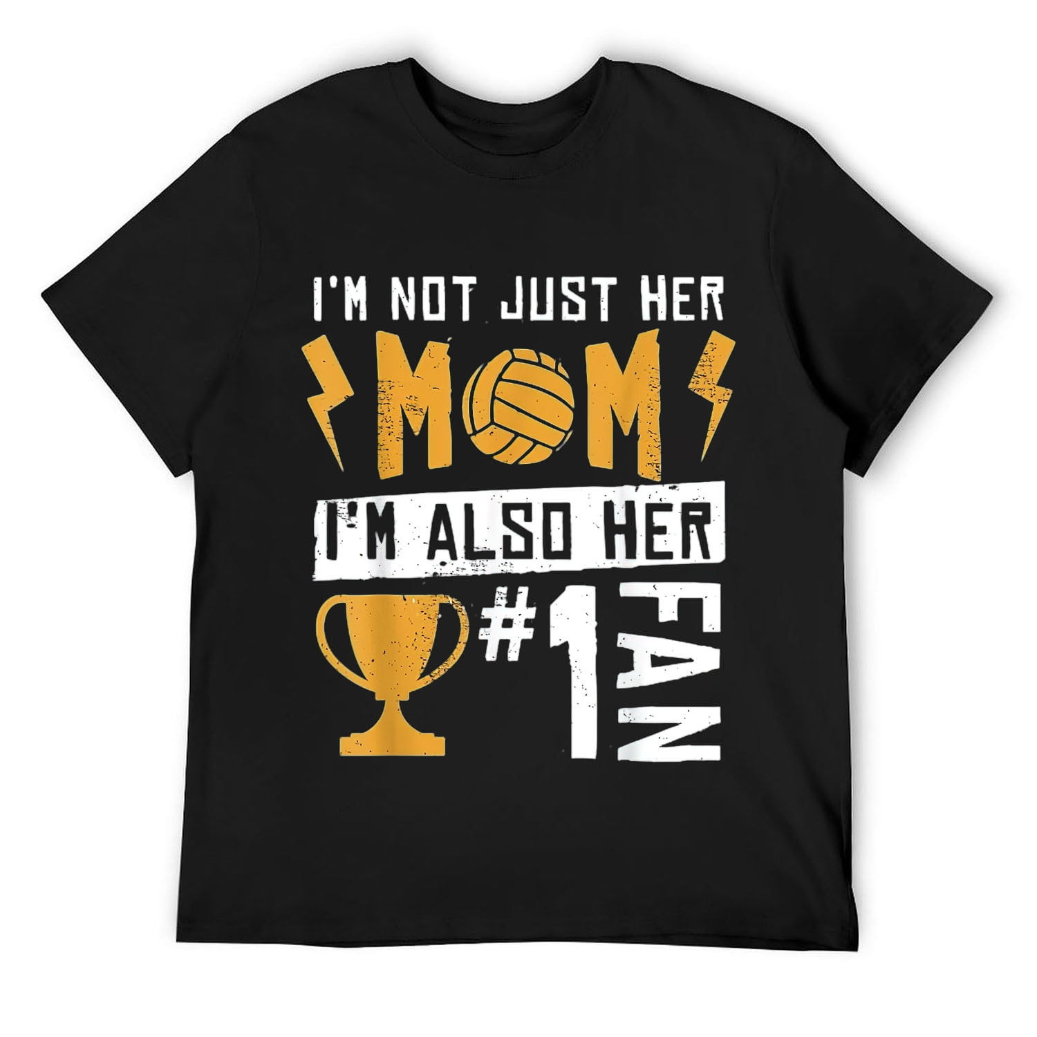 Mens Number One Fan Volleyball Mom Gift Design Idea design T-Shirt ...